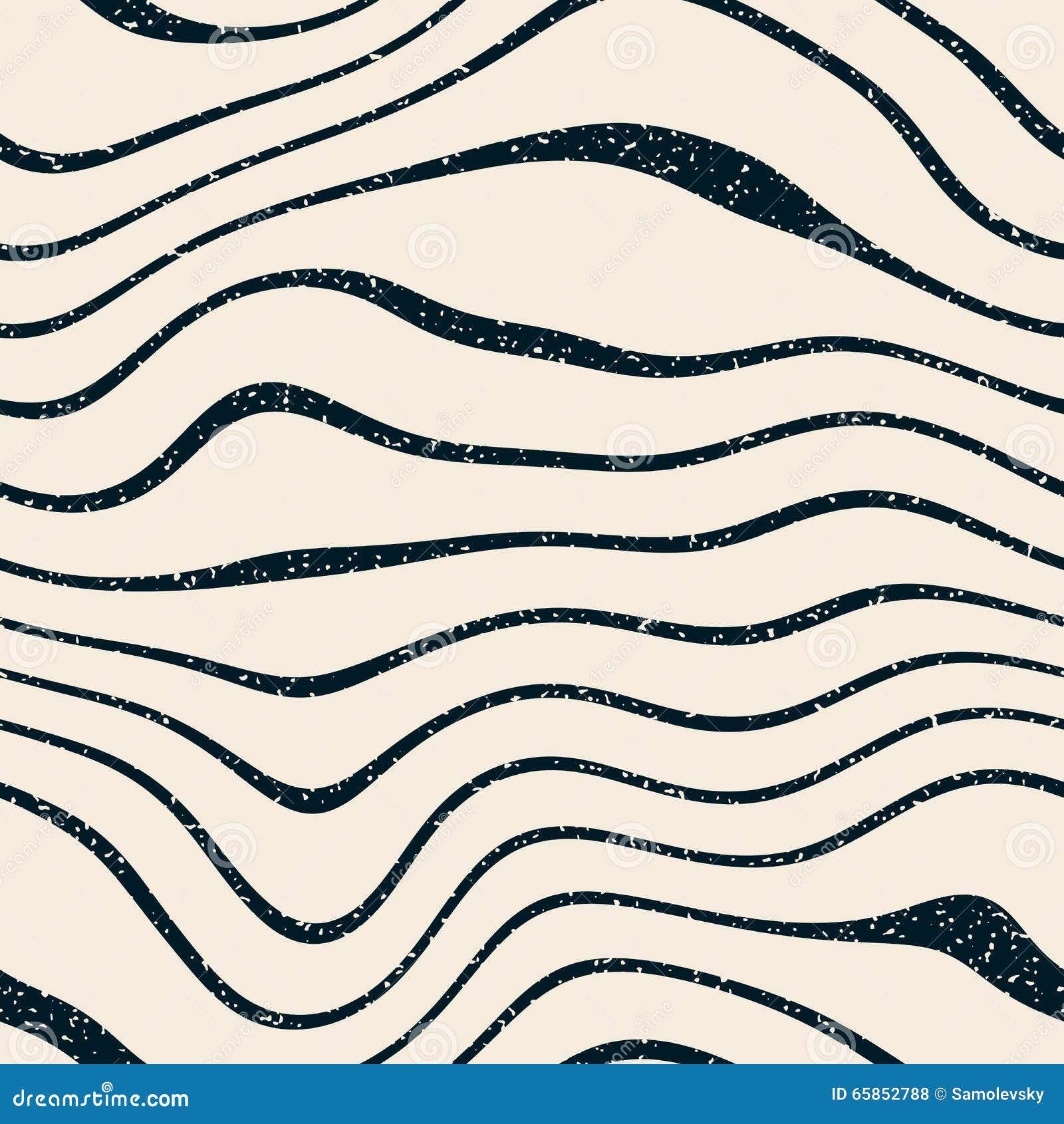 Vector Seamless Navy White Wavy Distorted Lines Retro Grunge Pattern ...