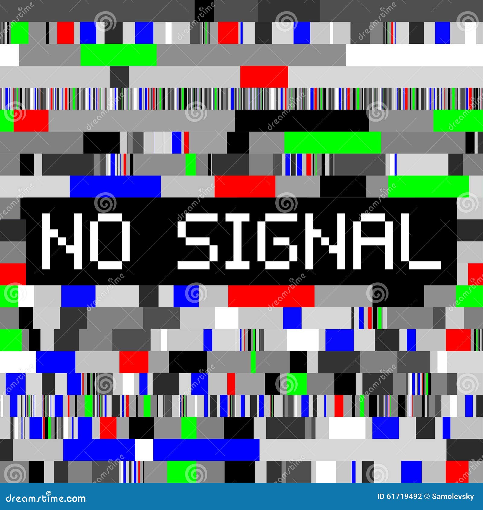 Seamless TV Signal Error Or VHS Video Pixel Glitch Distortion ...