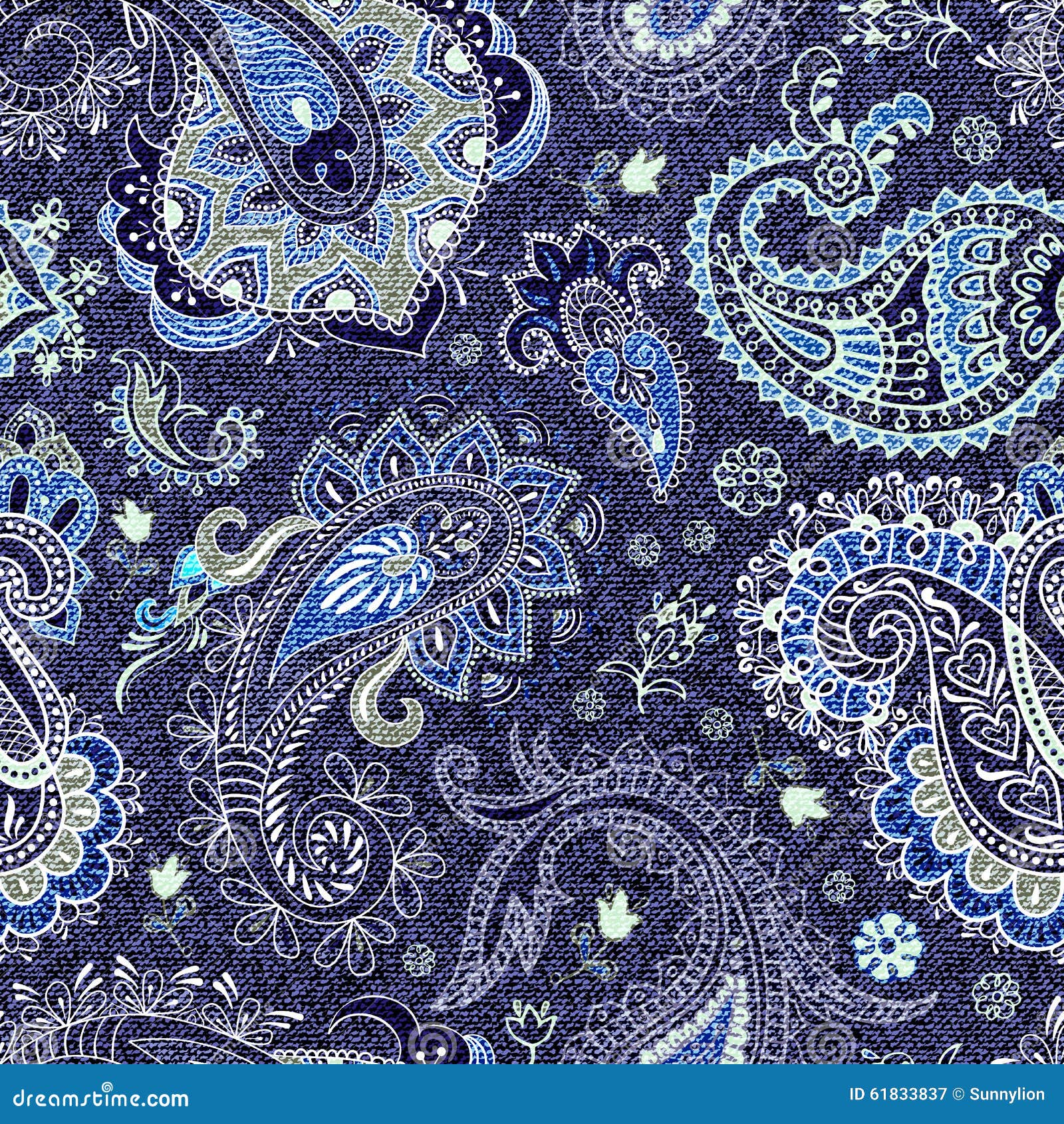 Vector Seamless Paisley Pattern Stock Vector - Illustration of jungle ...