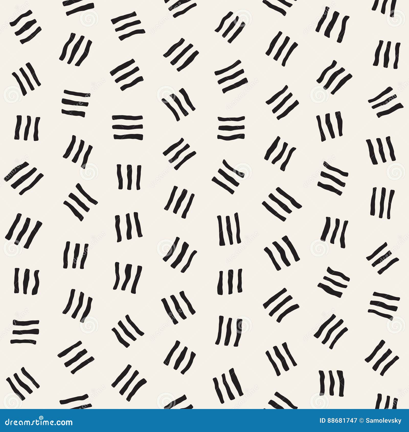 Vector Seamless Pattern. Abstract Background with Scattered Geometric ...