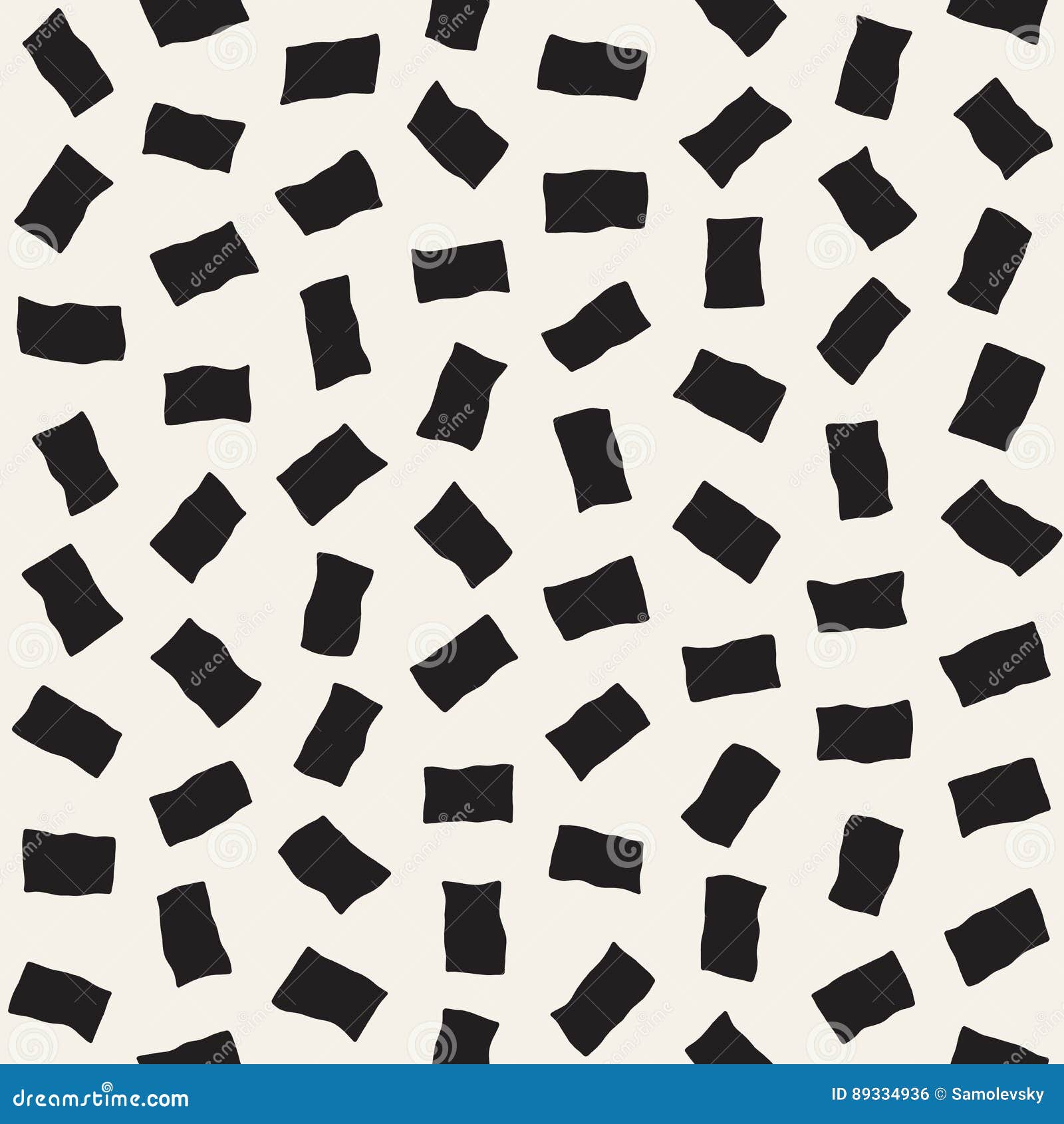 Vector Seamless Pattern. Abstract Background with Scattered Geometric ...