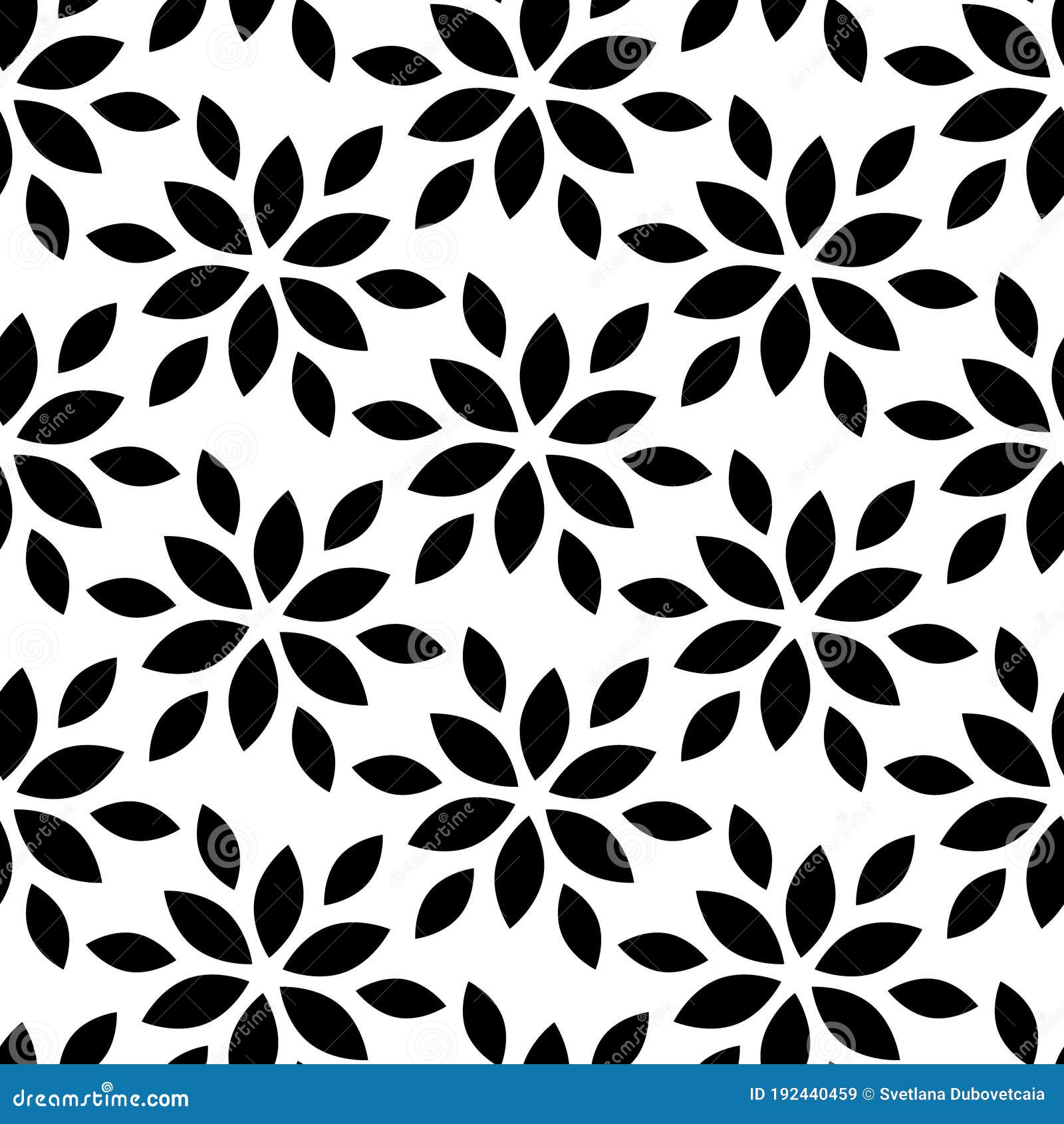 Vector Seamless Pattern Abstract Geometric Background Withe Floral