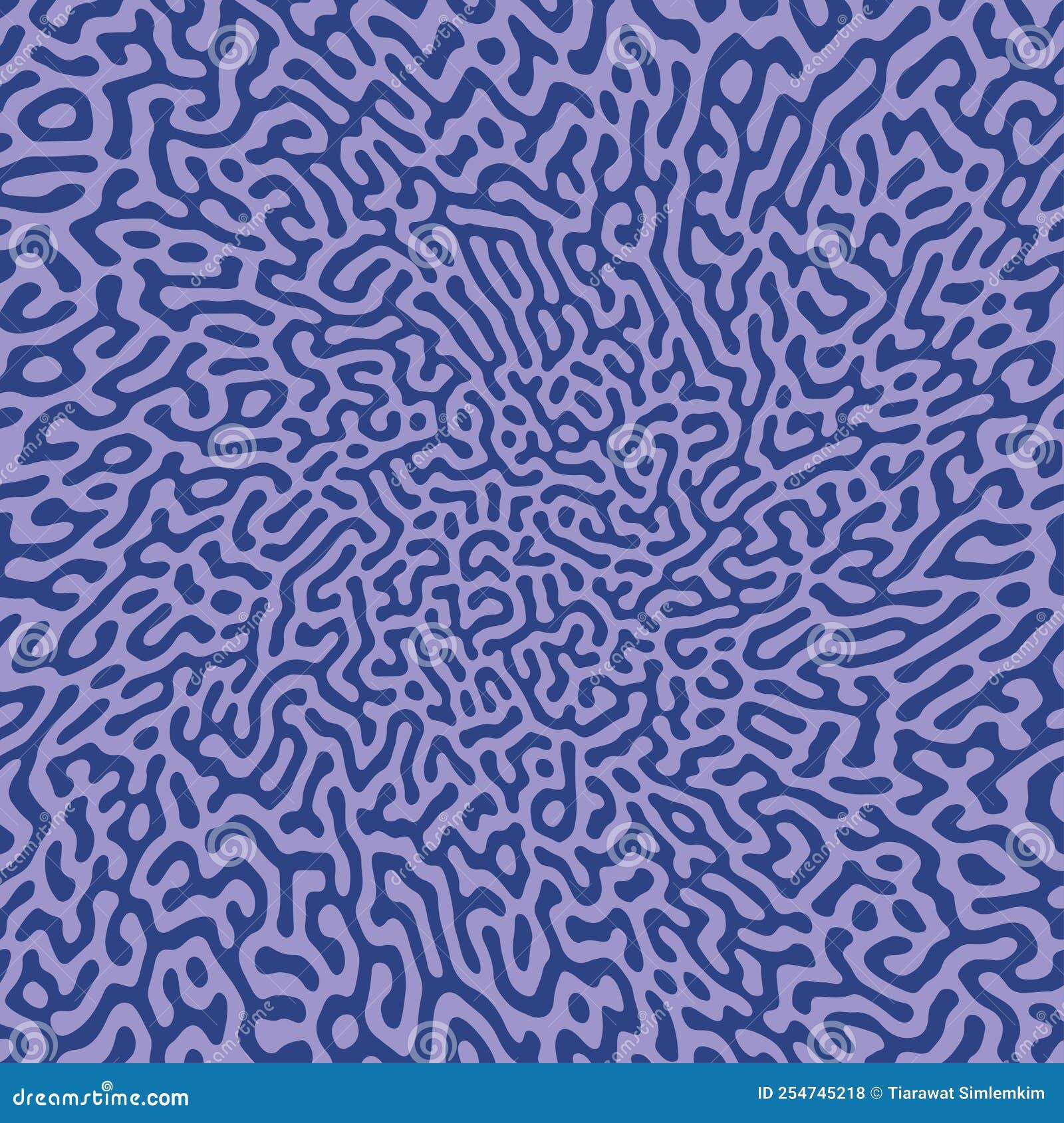 Vector Seamless Pattern. Abstract Organic Stylish Texture with Smooth ...