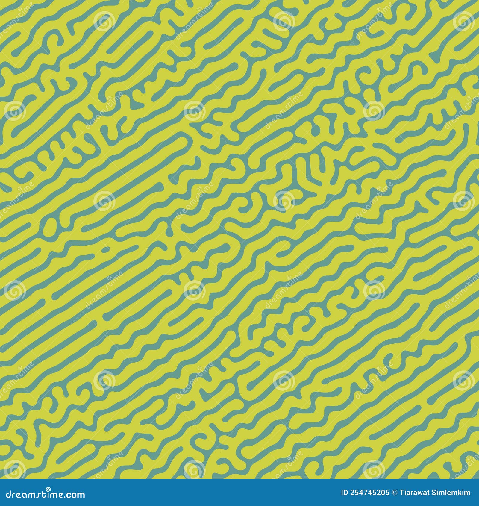 Vector Seamless Pattern. Abstract Organic Stylish Texture with Smooth ...