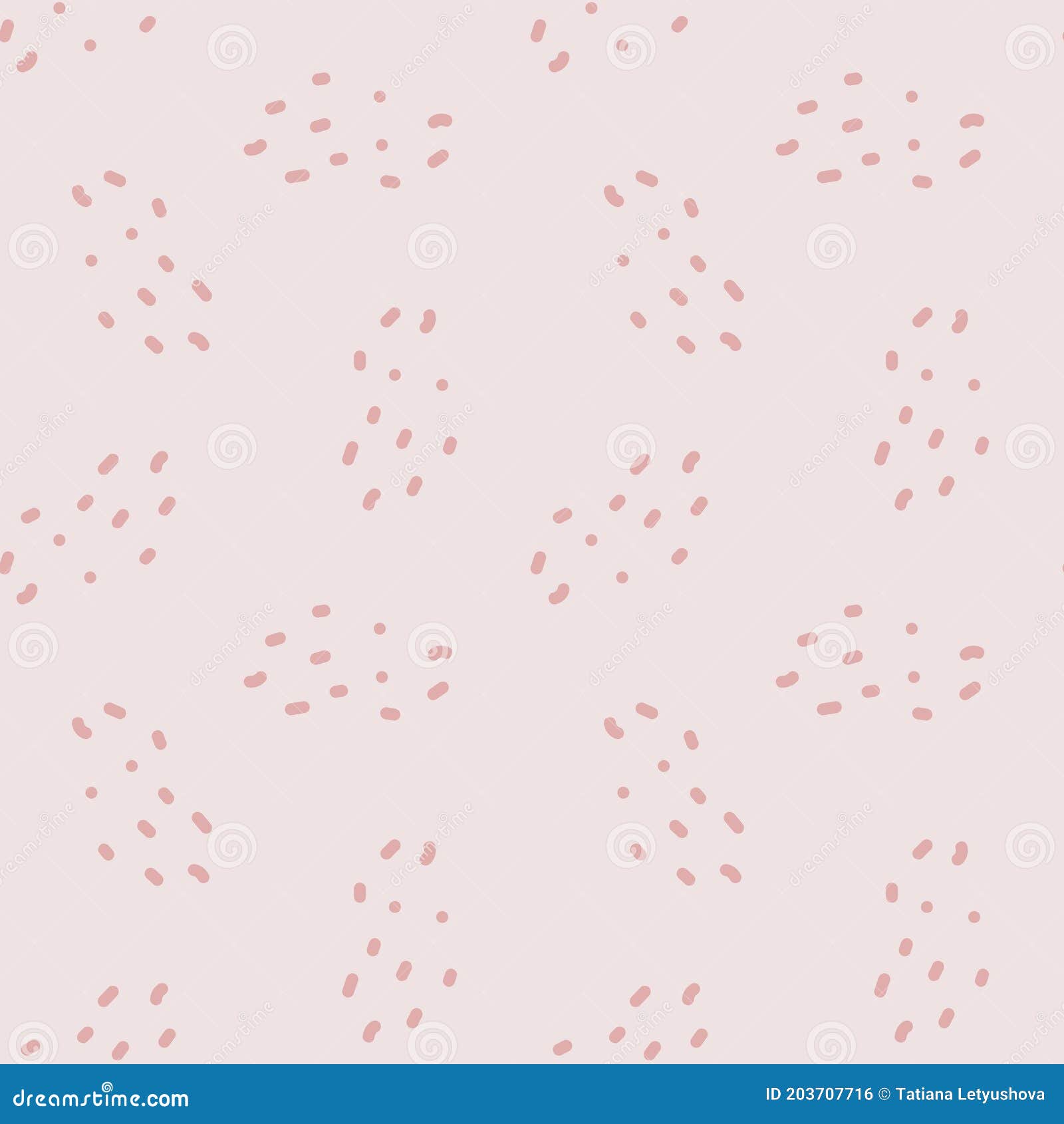 Vector Seamless Pattern with an Abstract Pattern of Pink Spots and Dots ...