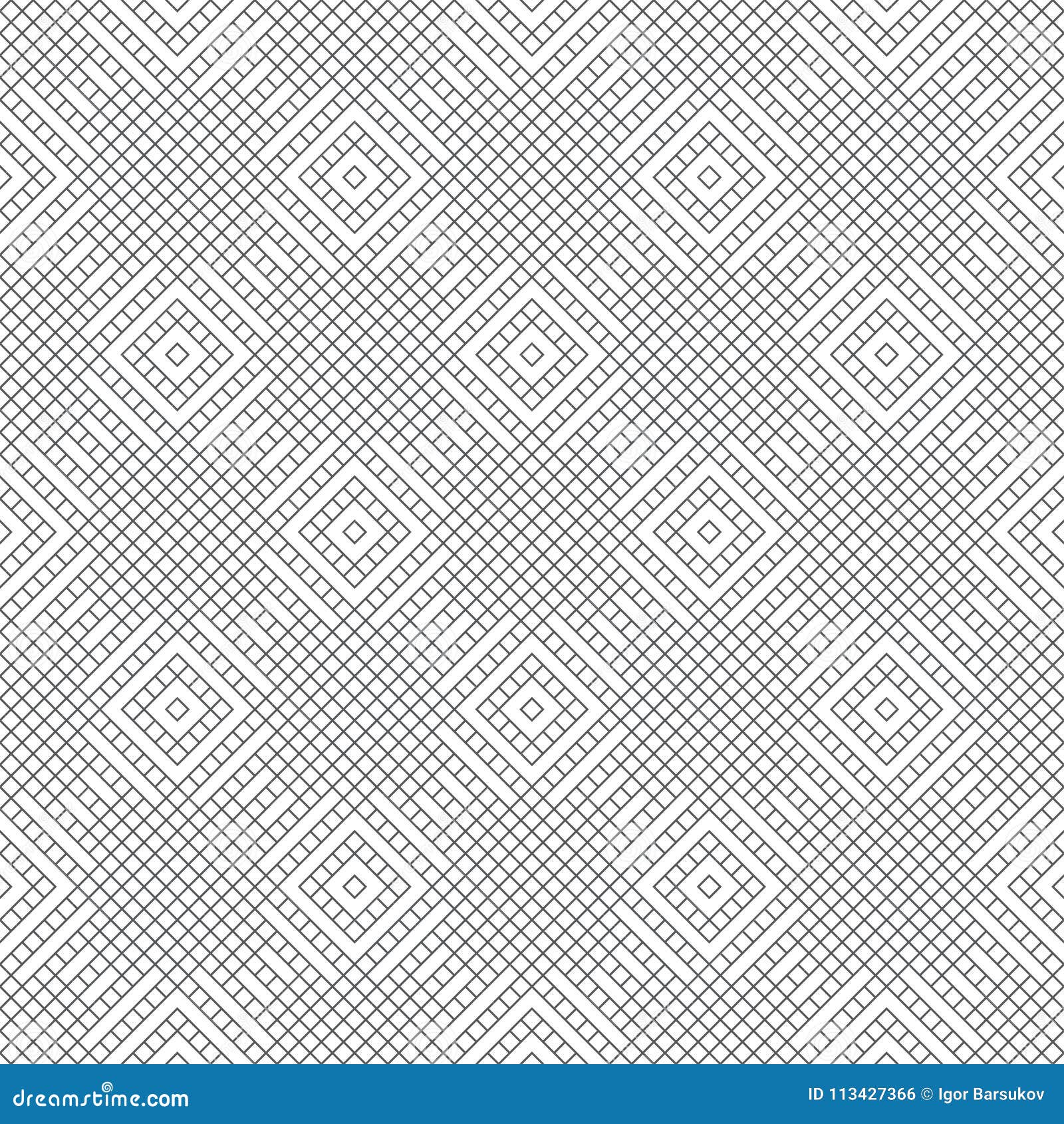 Vector seamless pattern stock vector. Illustration of grid - 113427366