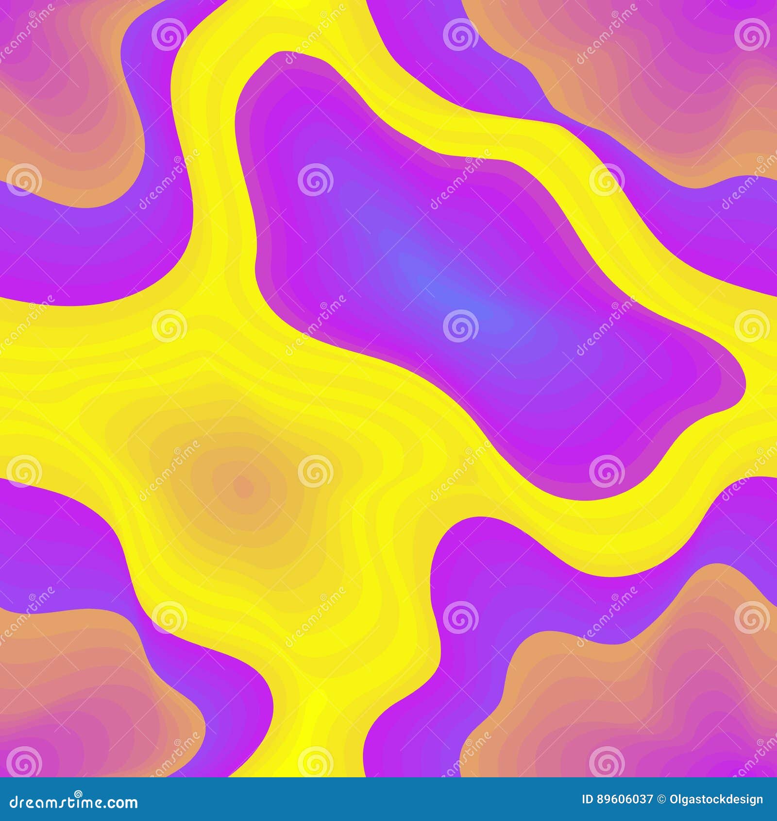 Vector Seamless Pattern, Acid Liquid Lines Stock Vector - Illustration ...