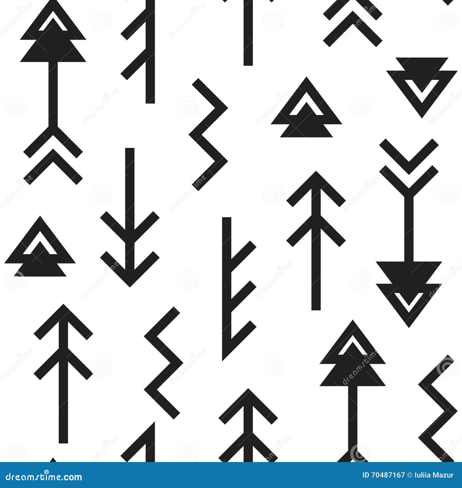 Vector Seamless Pattern, Aztek Pattern. Universal Colorful Summer Aztec ...