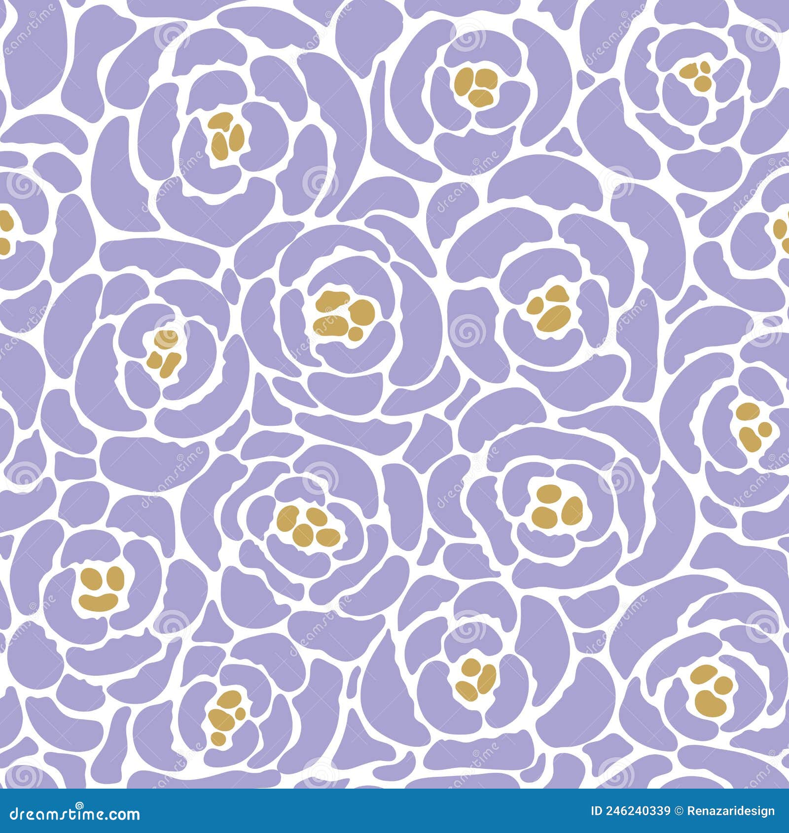 Vector Seamless Pattern Background with Pastel Bold Abstract Hand Drawn ...