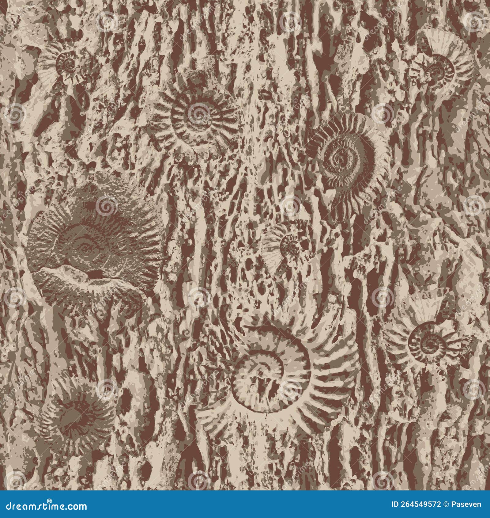 Seamless Pattern Background with Sea Stone Texture Stock Illustration ...