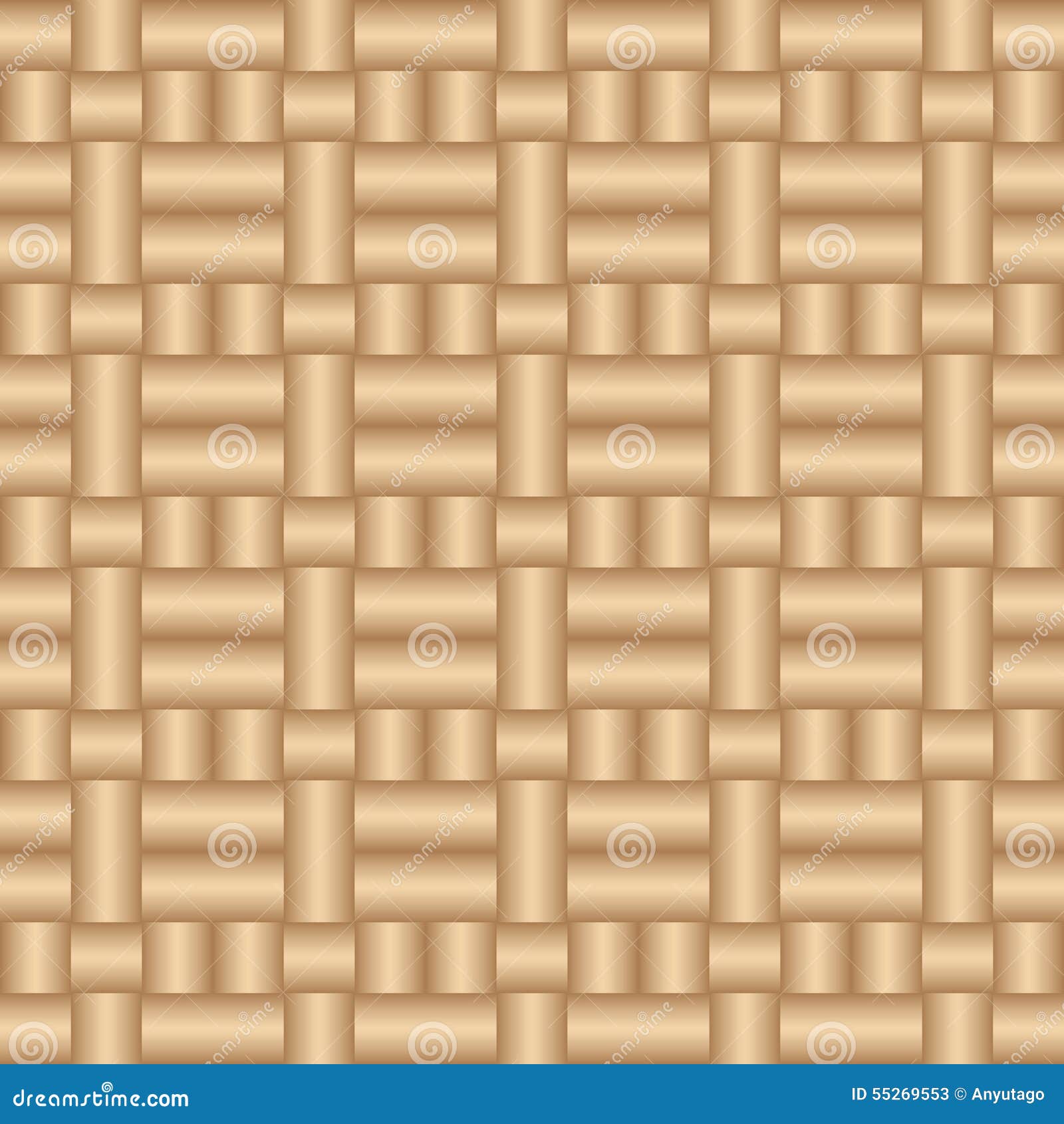 Vector Seamless Pattern with Basketry. Stock Vector - Illustration of ...