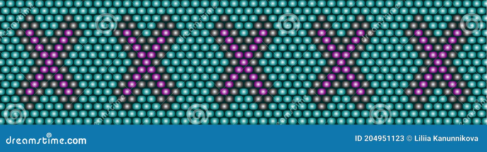 Vector Seamless Pattern of Beads, Abstract Background Stock ...