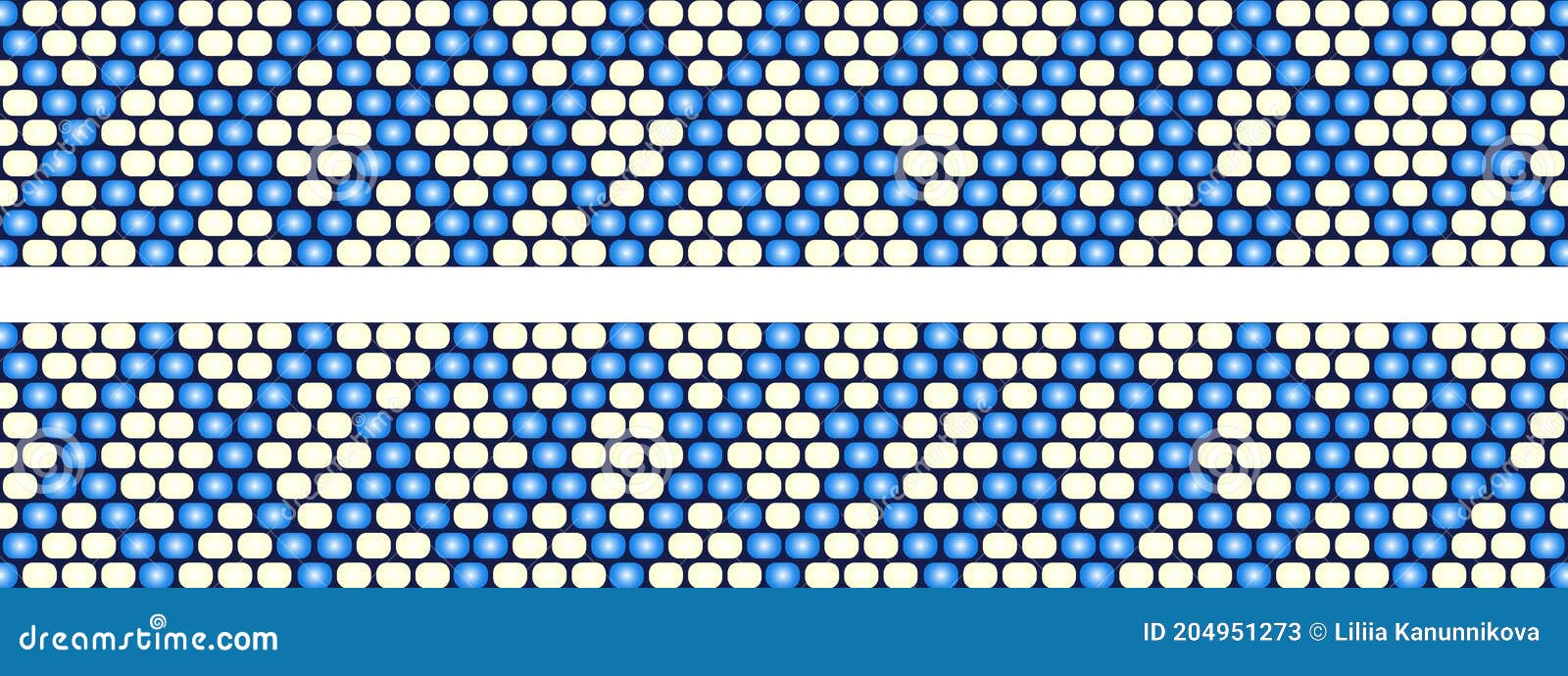 Vector Seamless Pattern of Beads, Abstract Background Stock ...
