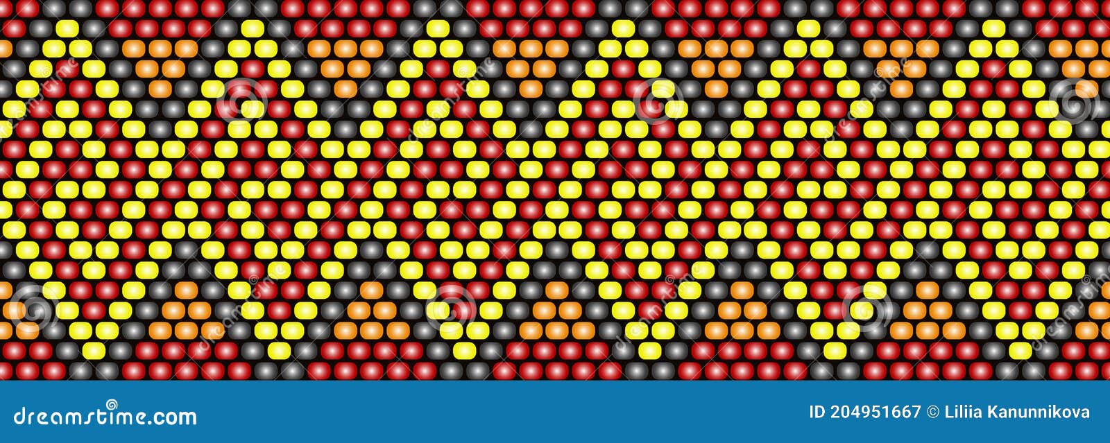 Vector Seamless Pattern of Beads, Abstract Background Stock ...