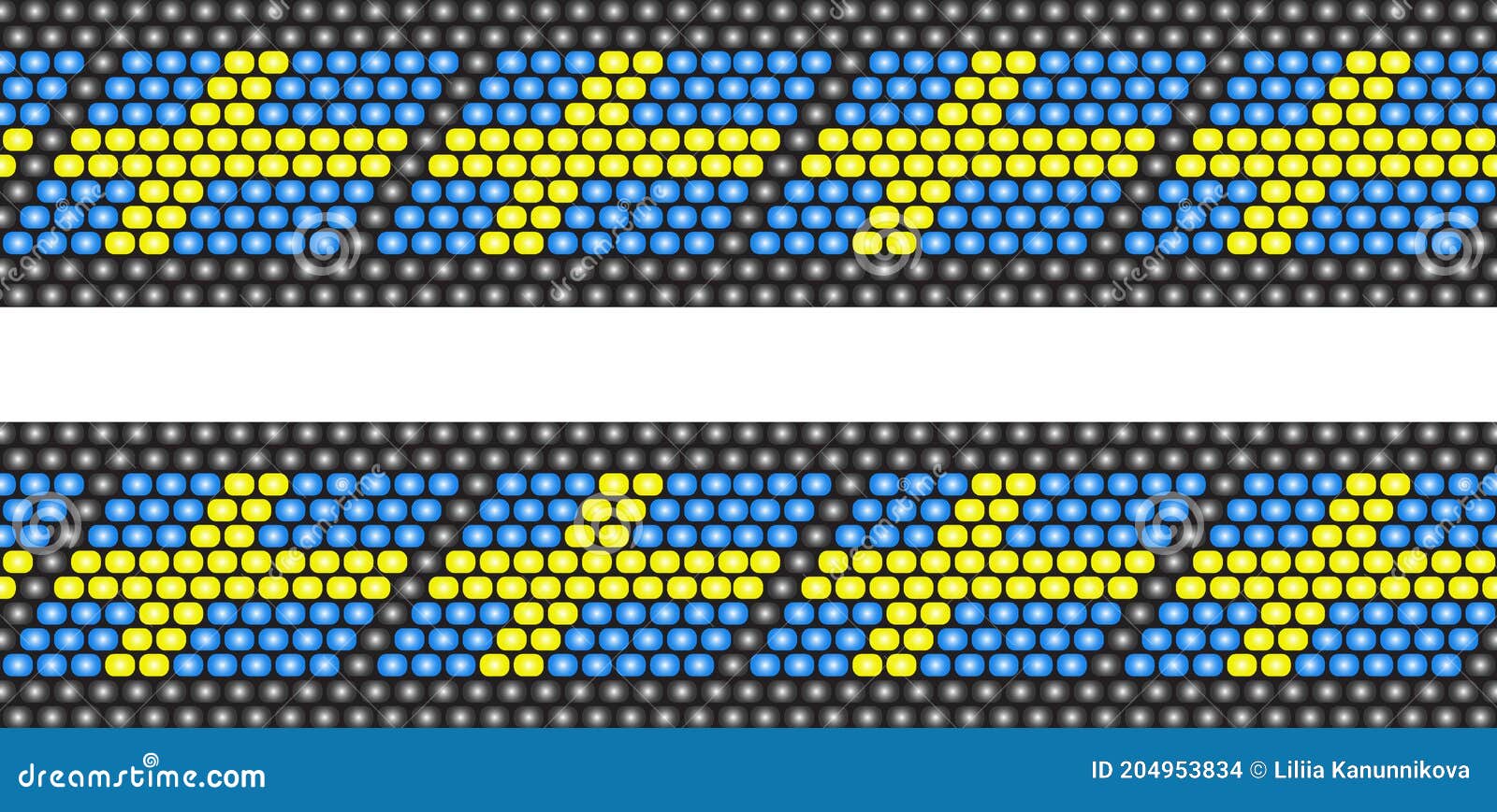 Vector Seamless Pattern of Beads, Abstract Background Stock ...