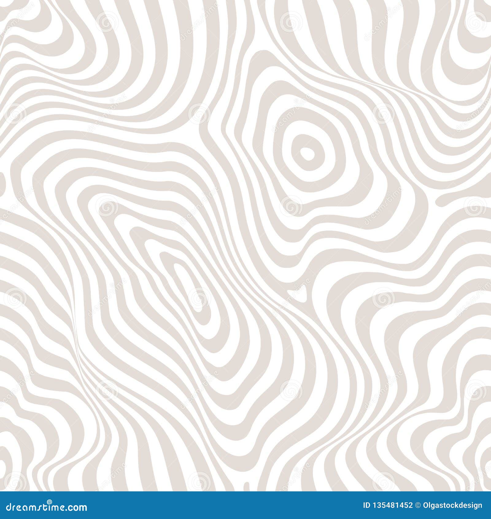 Vector Seamless Pattern, Beige Curved Lines, Striped Pastel Background ...
