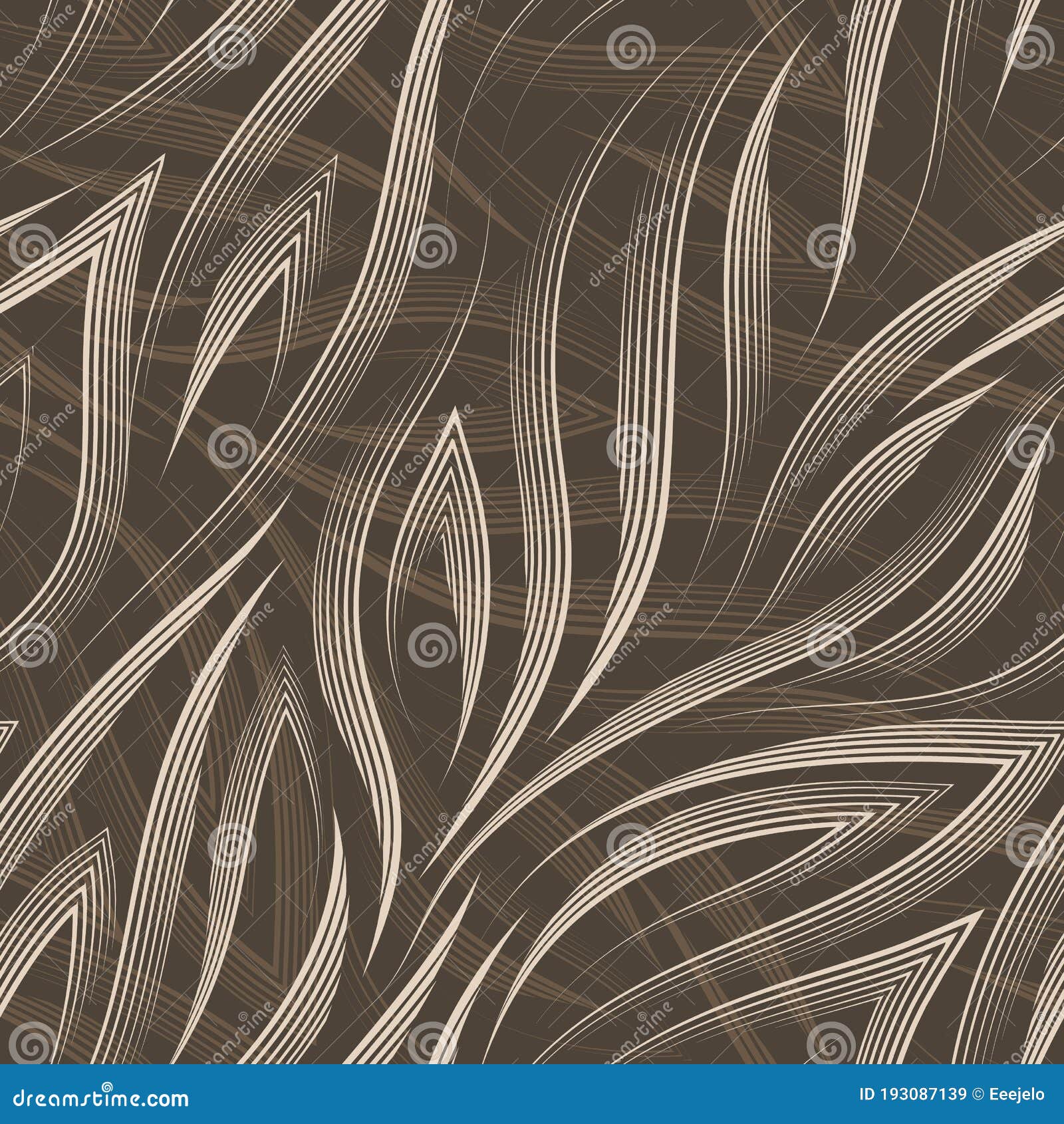 Vector Seamless Pattern of Beige Lines and Corners on a Brown ...