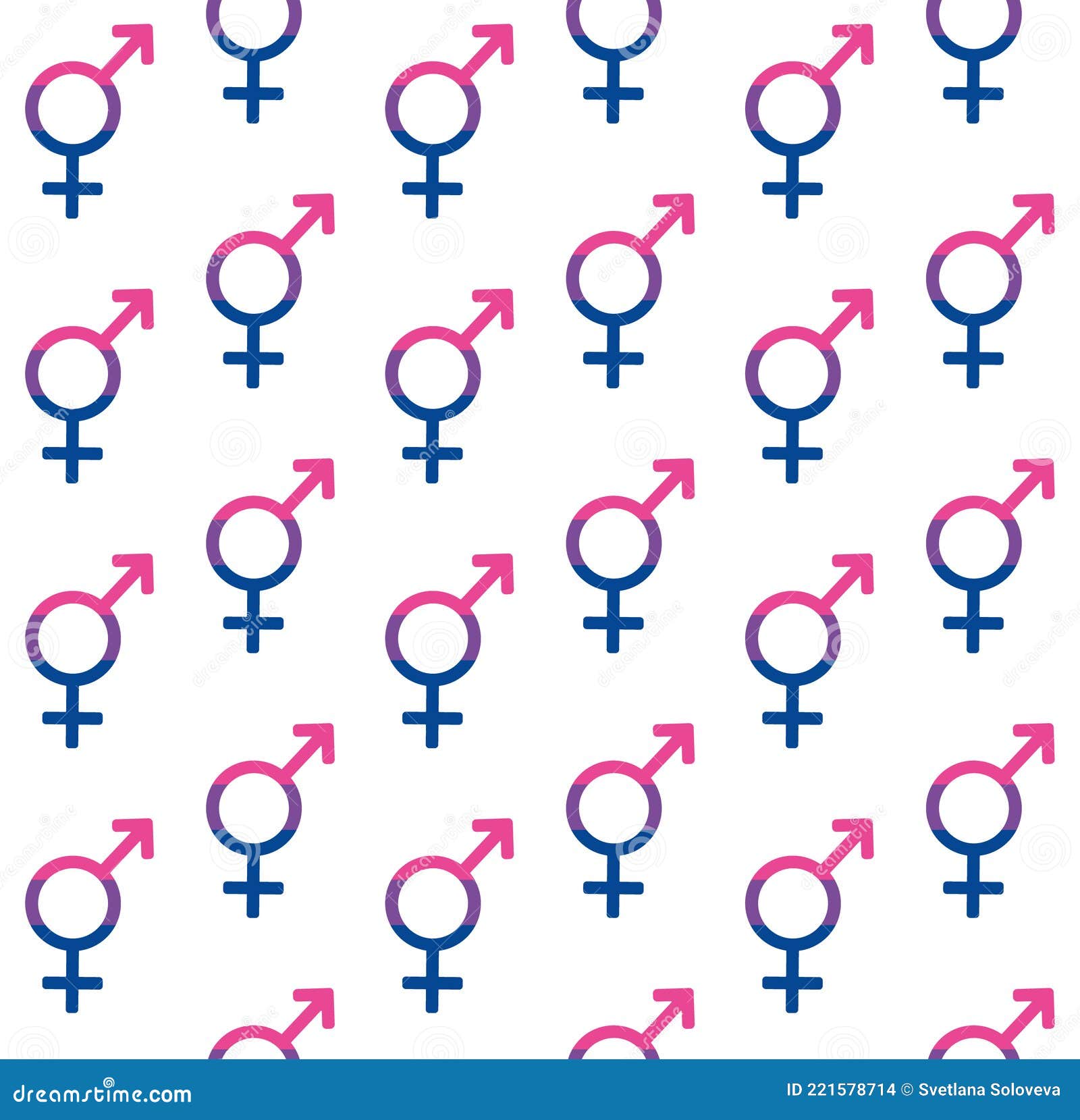 Vector Seamless Pattern of Bi Bisexual Flag Sign Stock Vector - Illustration of relationship ...