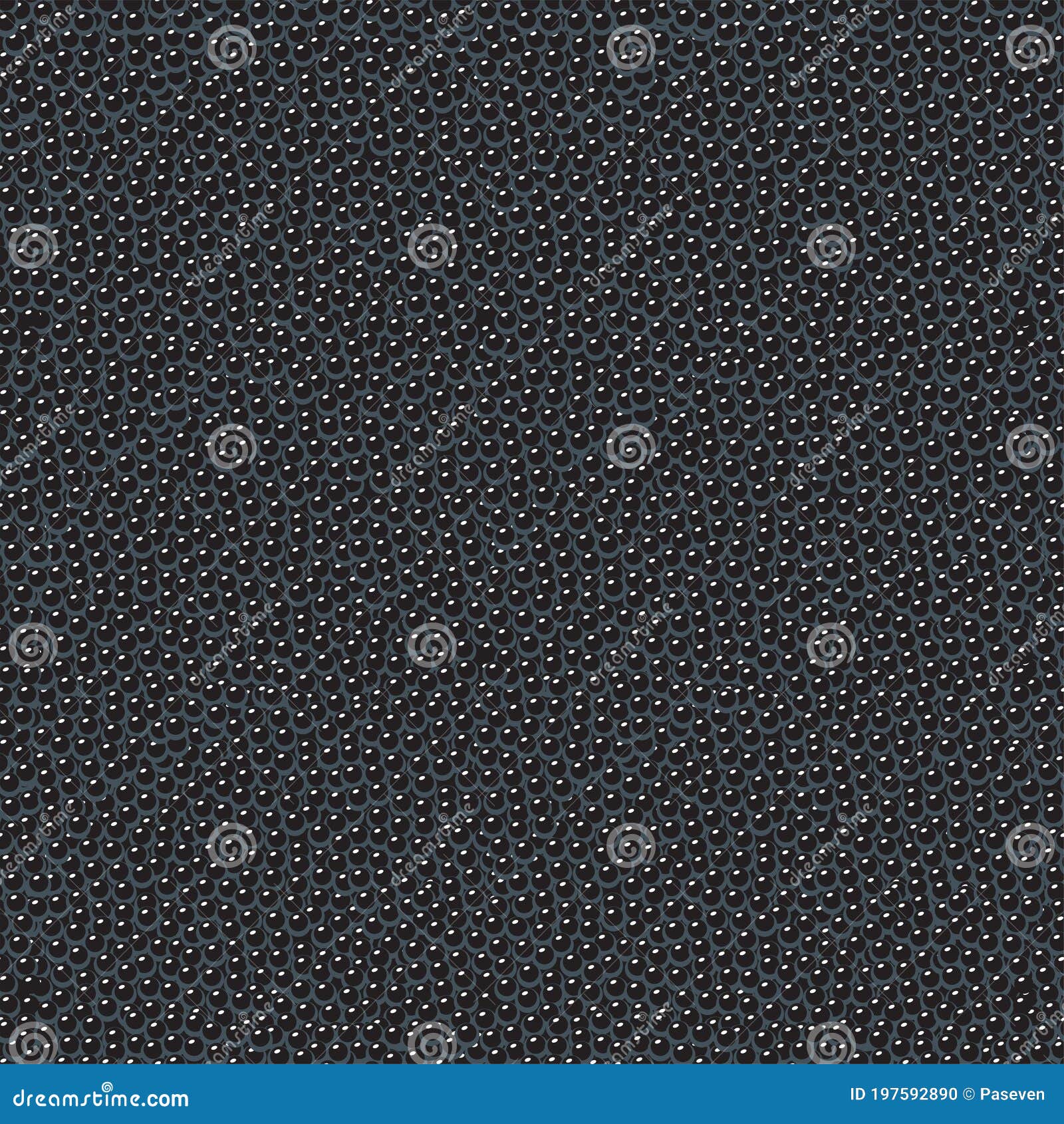 Vector Seamless Pattern of Black Sturgeon Caviar Stock Vector ...