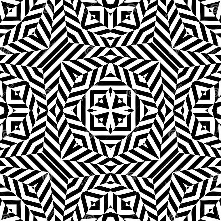 Vector Seamless Pattern Black and White. Abstract Background Wallpaper ...