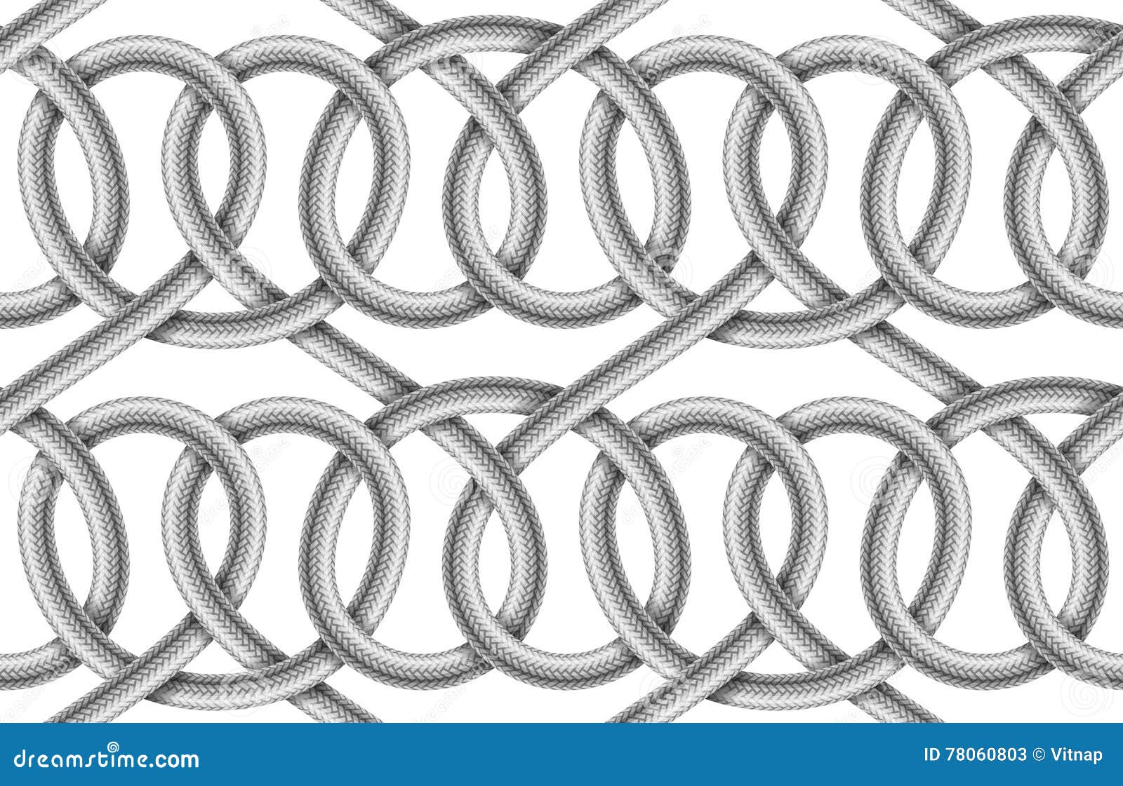 Vector Seamless Pattern of Braided Cable Stock Vector - Illustration of ...