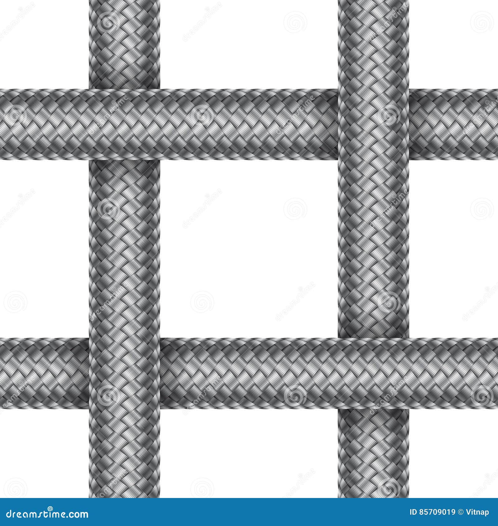 Vector Seamless Pattern of Braided Cord Stock Vector - Illustration of ...