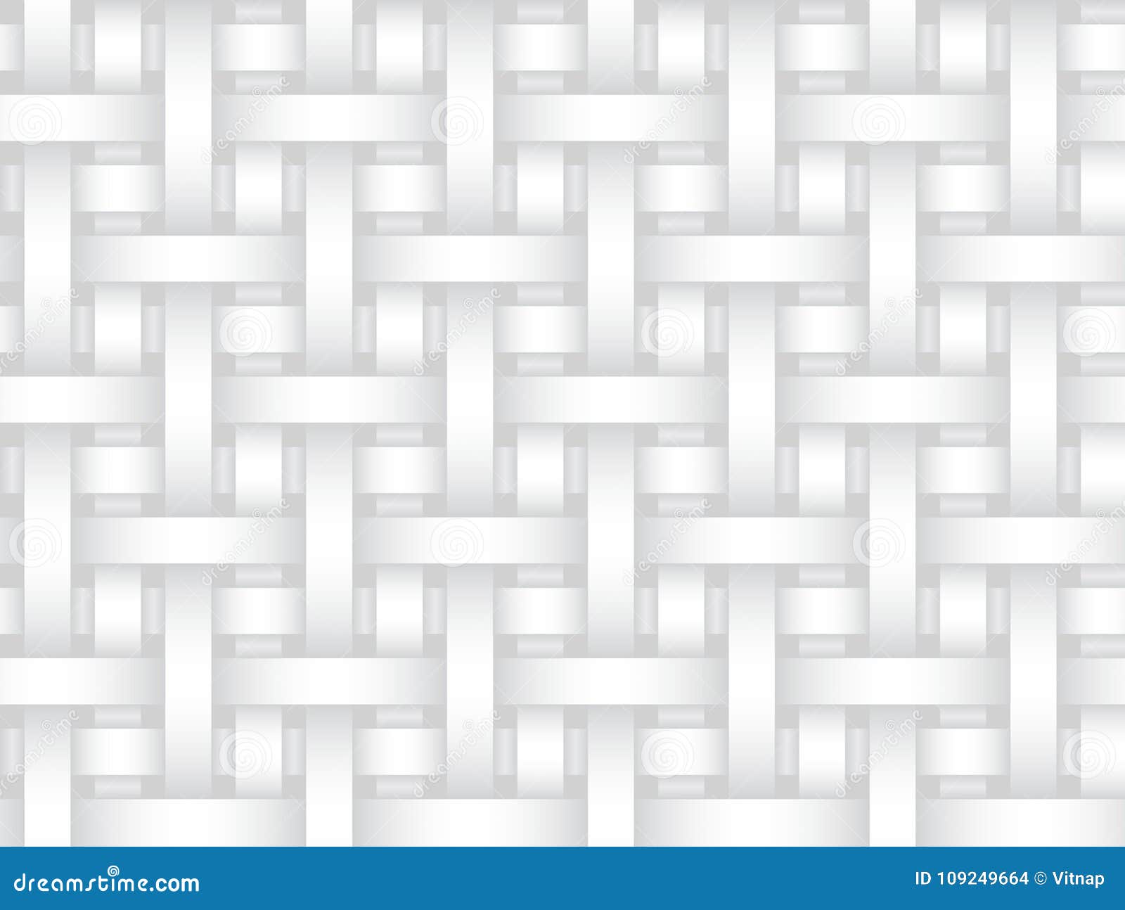 Vector Seamless Pattern of Braided Ribbons. White Texture. Stock Vector ...