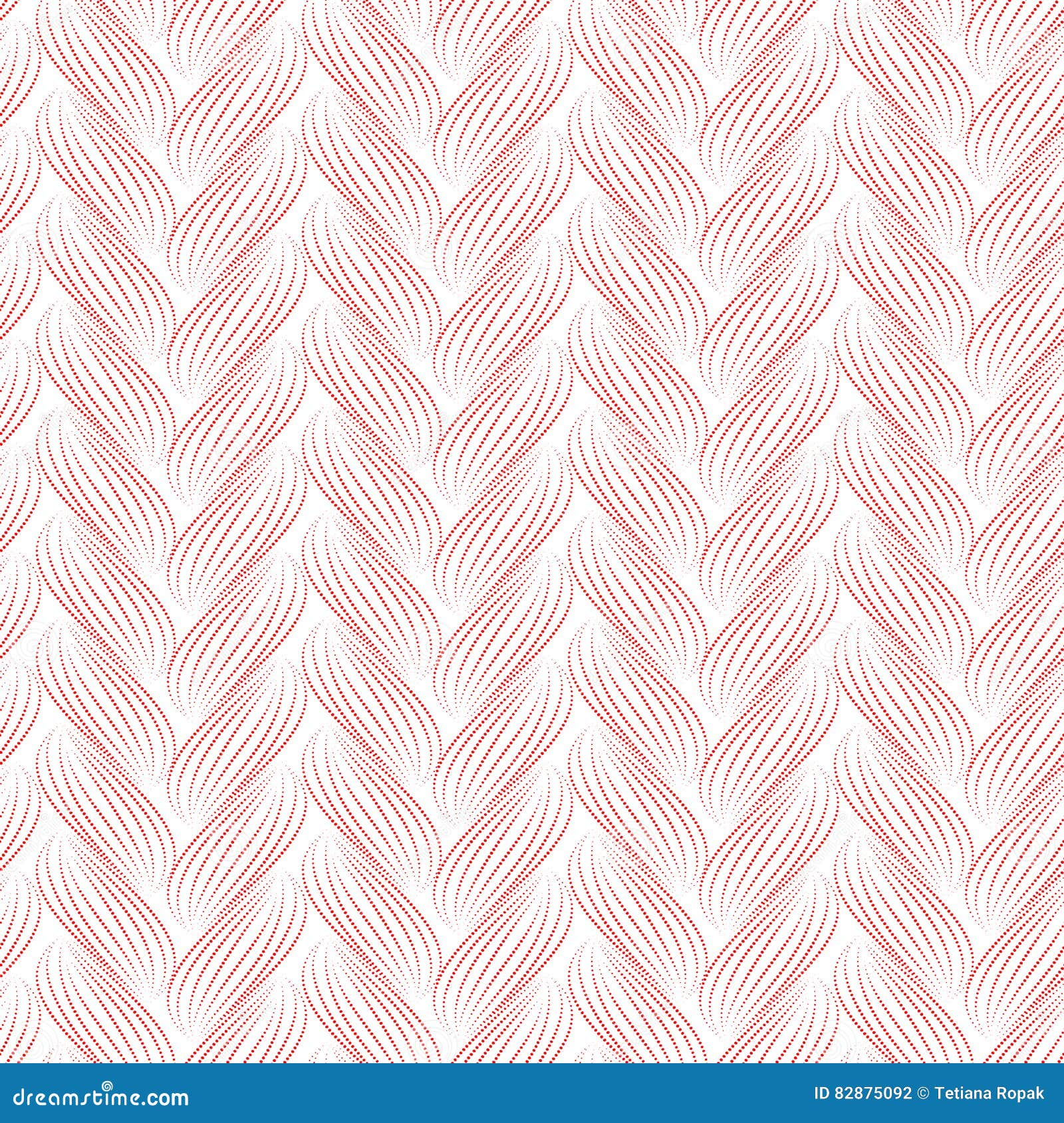 Vector Seamless Pattern with Braids. Texture of Yarn with Dotted Line ...