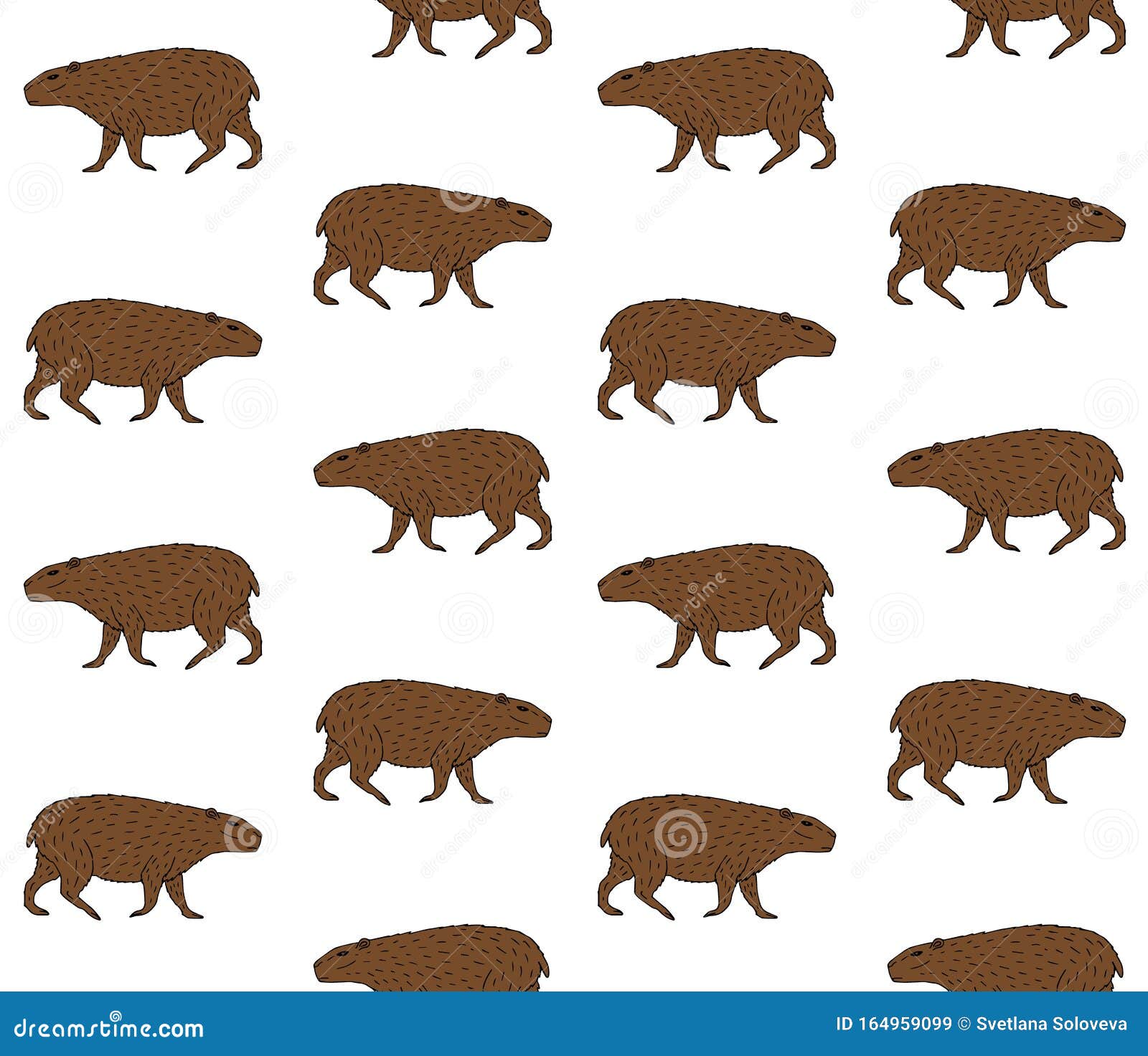 Capybara Fur Texture. Generative Ai Royalty-Free Cartoon ...
