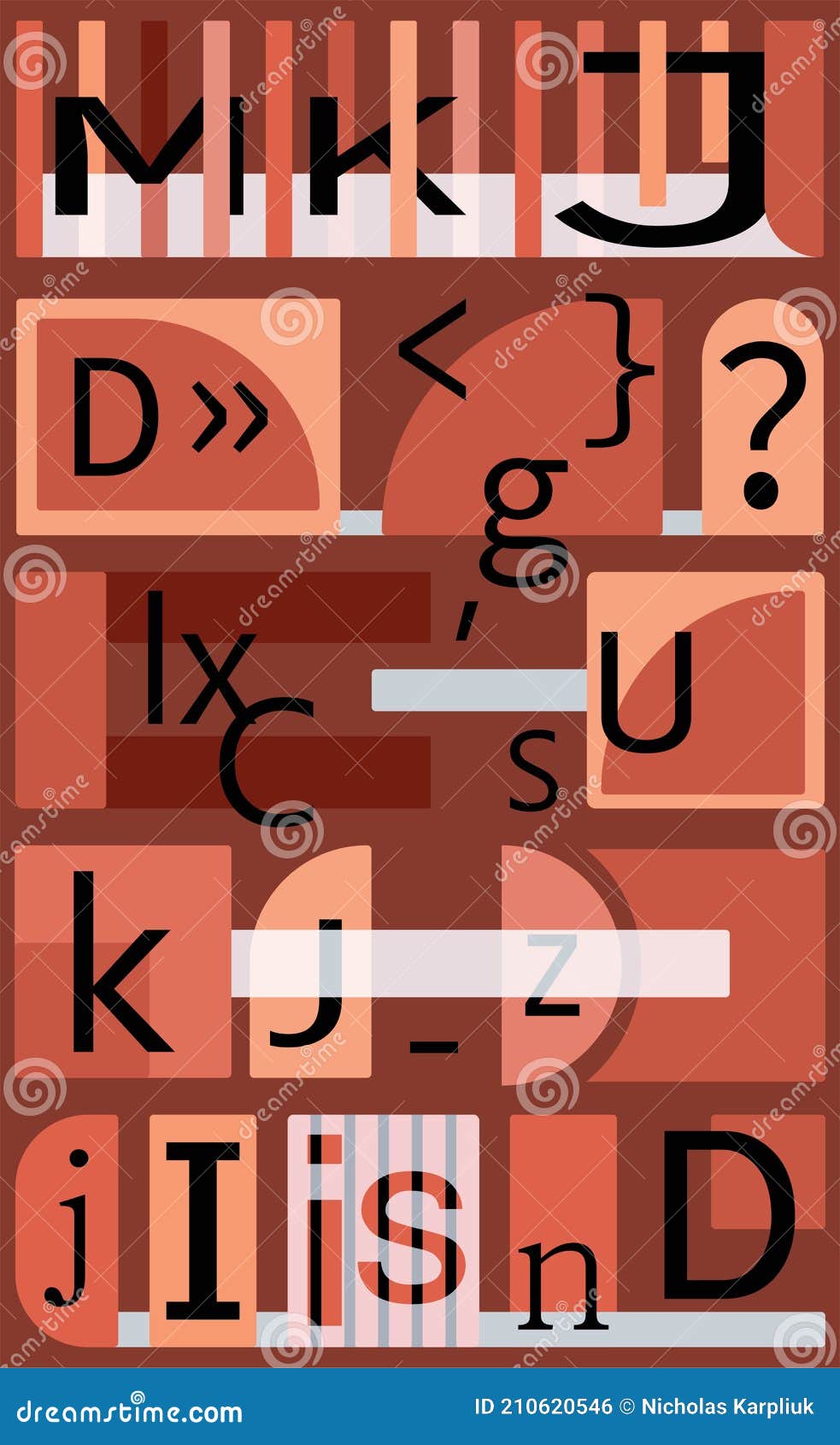 Vector Seamless Pattern, Burgundy Color Stock Vector - Illustration of ...