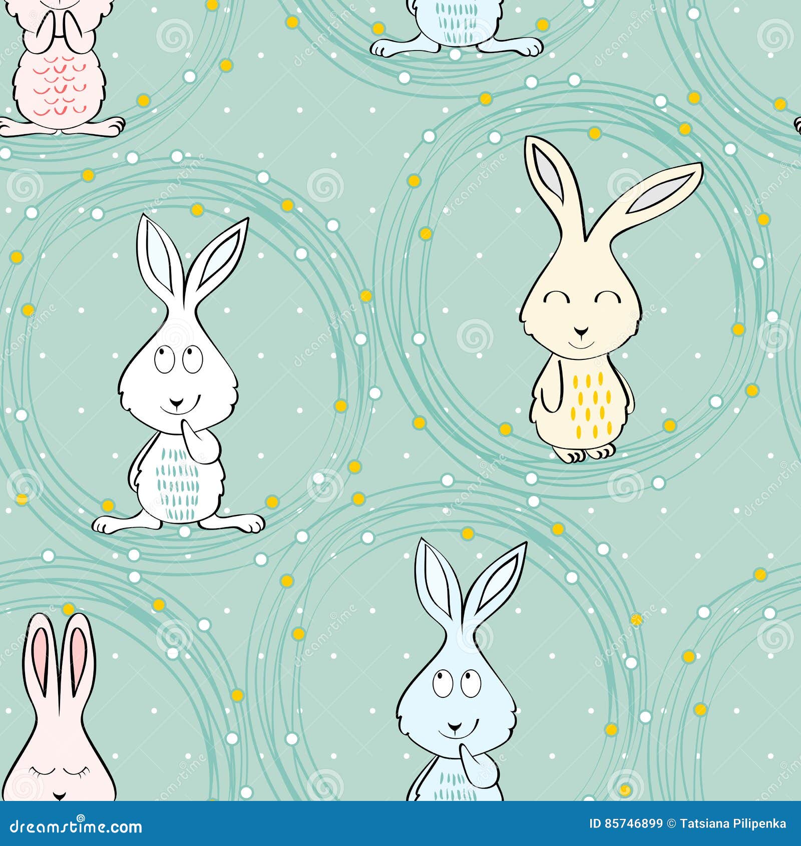 Vector seamless pattern stock vector. Illustration of modern - 85746899