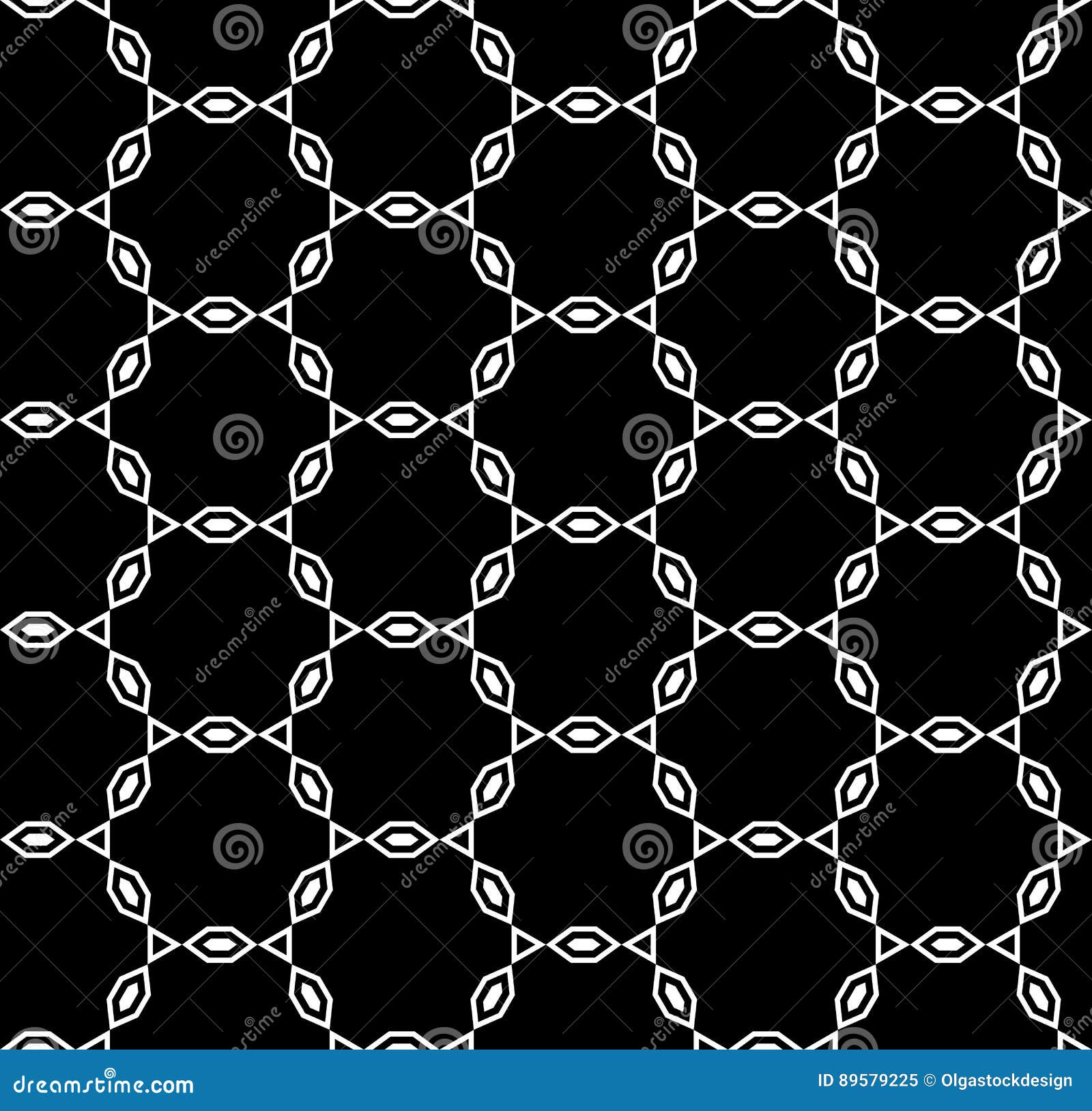 Vector Seamless Pattern. Chain Ornament Texture Stock Vector ...