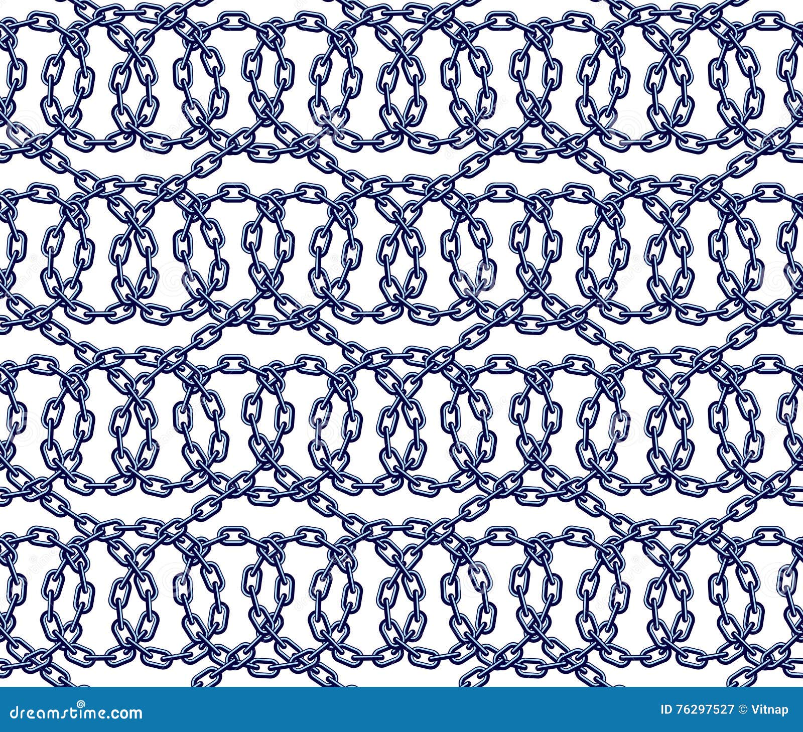 Vector Seamless Pattern of Chains in Flat Style Stock Vector ...