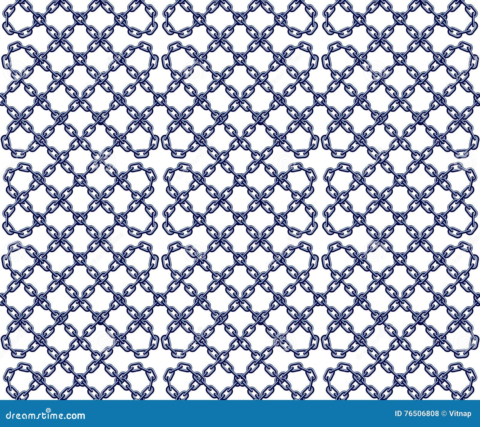Vector Seamless Pattern of Chains in Flat Style Stock Vector ...