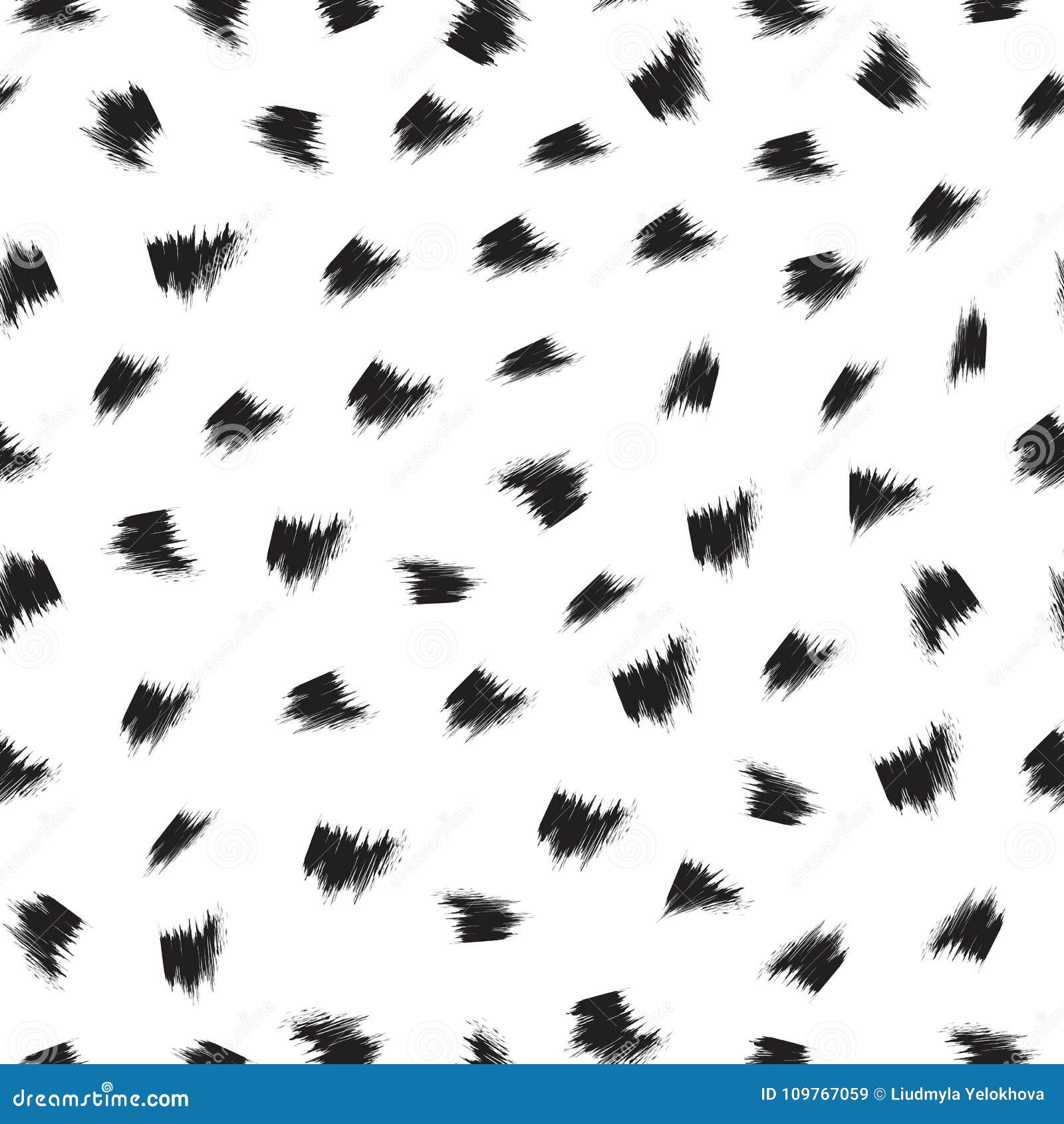 Vector B&w Seamless Pattern Stock Illustration - Illustration of fabric ...