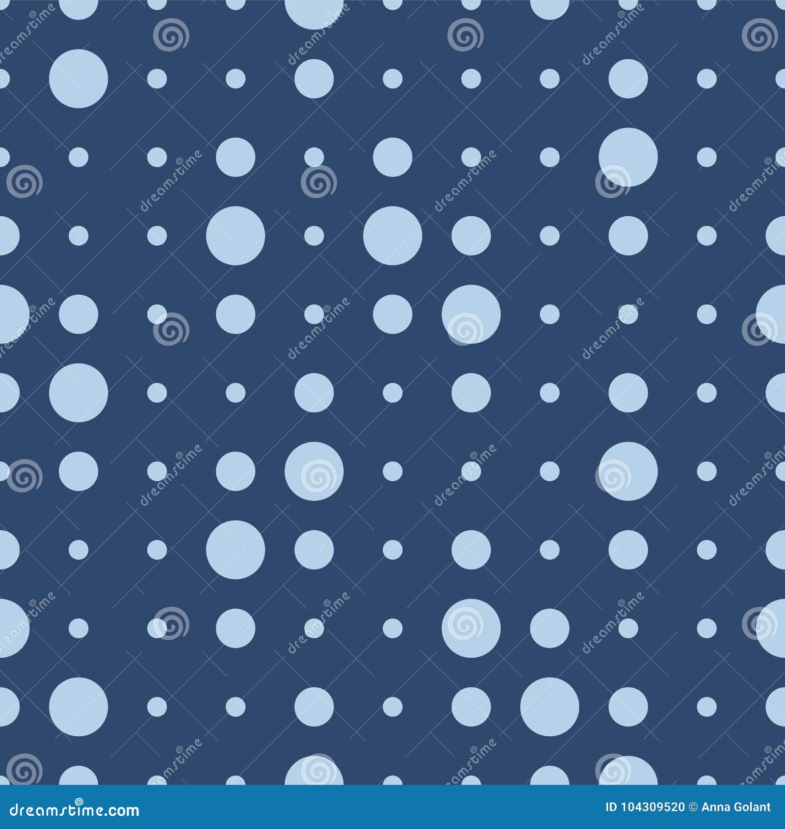 Vector Seamless Pattern. Circles, Point, Spots, Polka Dot Texture ...