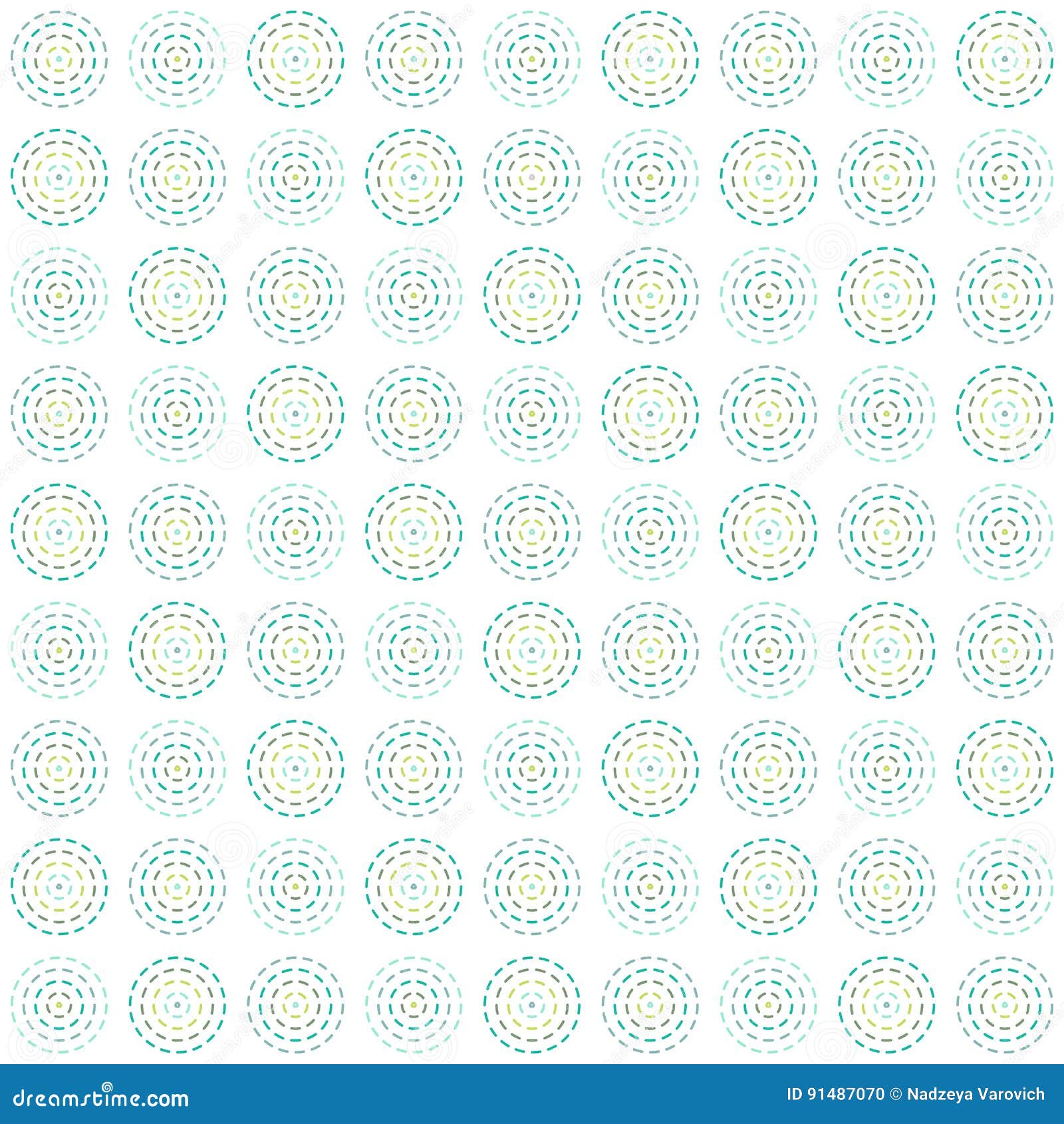 Vector Seamless Pattern Circles, Simple Geographic Shapes Stock ...