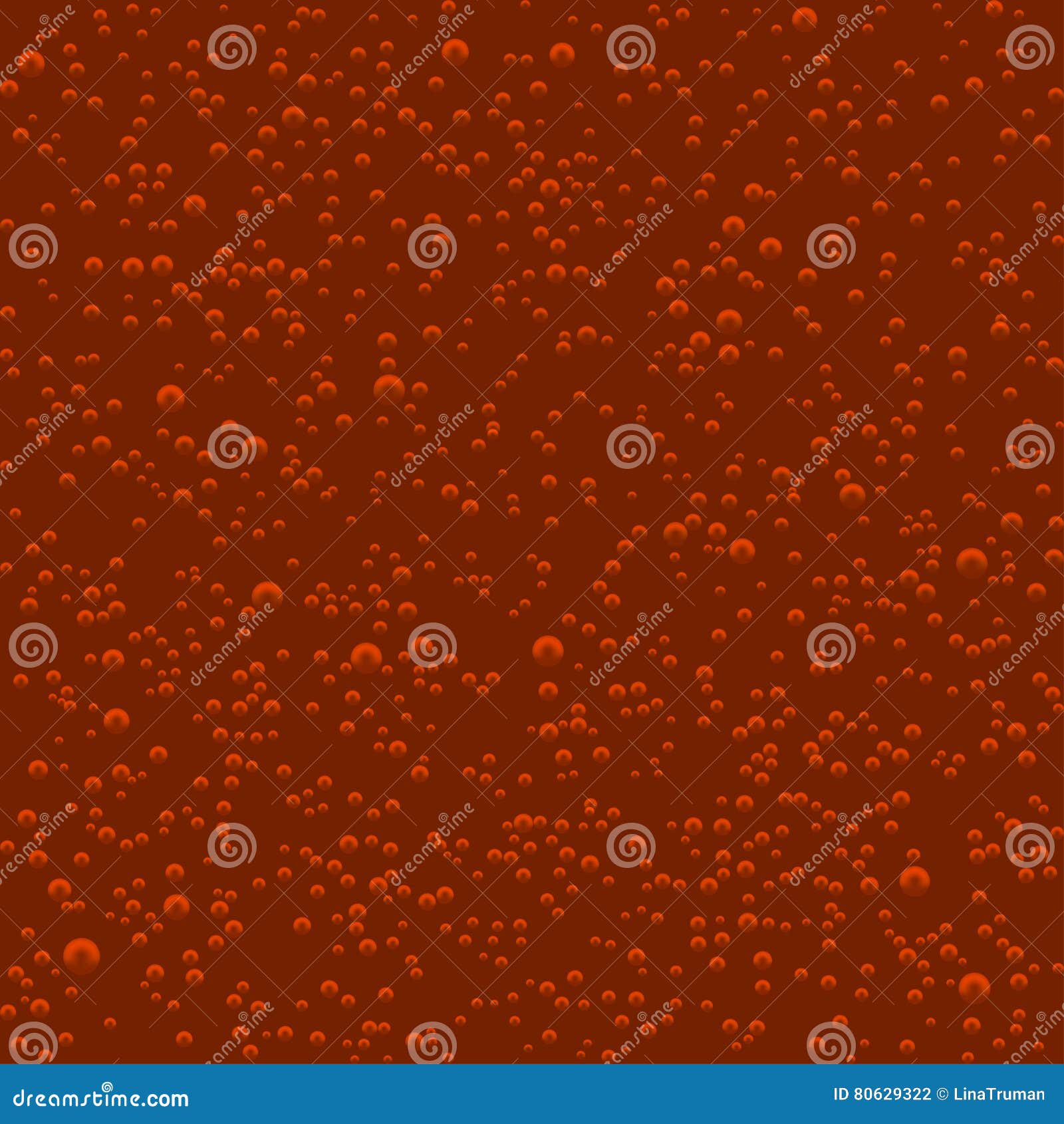Vector Seamless Pattern of Cola Soda Bubbles. Stock Vector ...