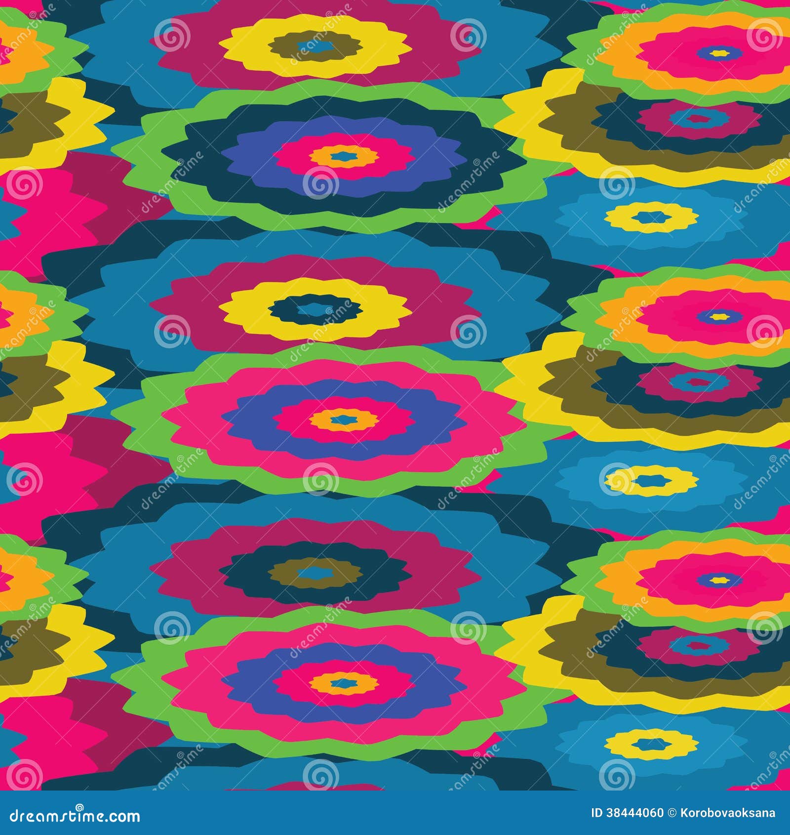 Vector Seamless Pattern Colorful Stock Vector - Illustration of modern ...