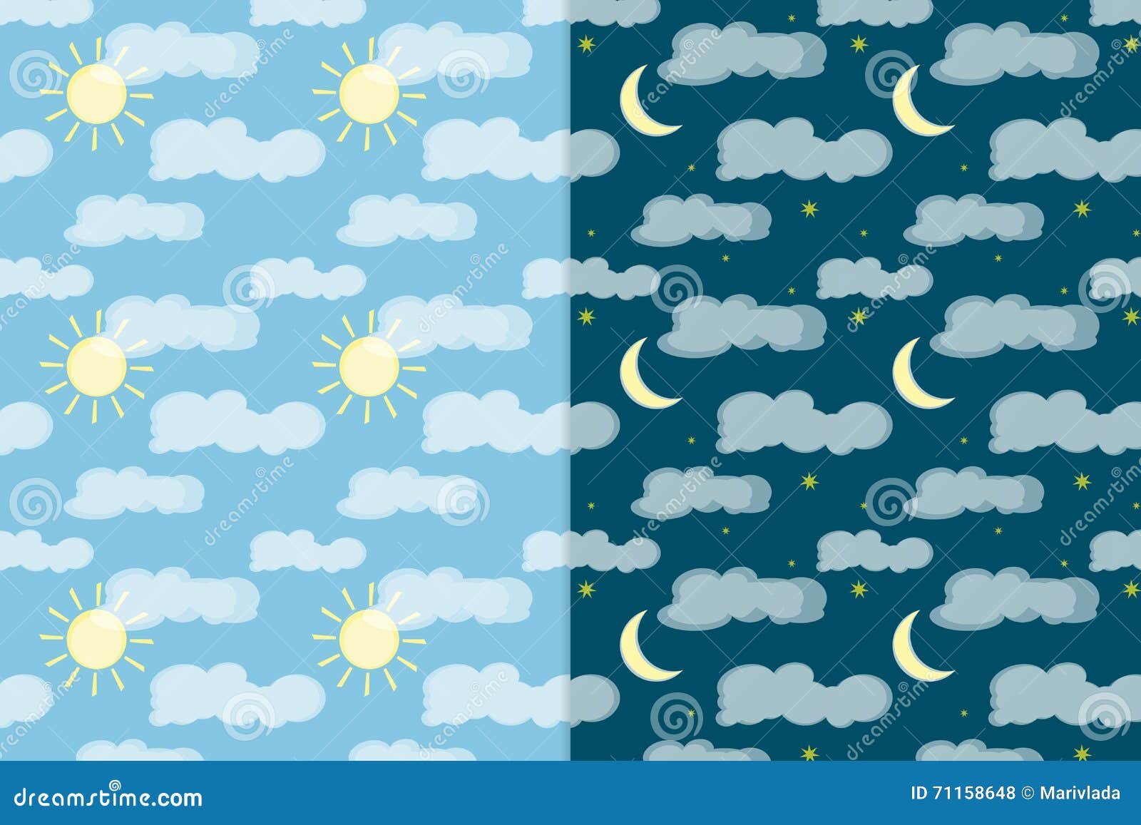 Vector seamless pattern stock vector. Illustration of color - 71158648