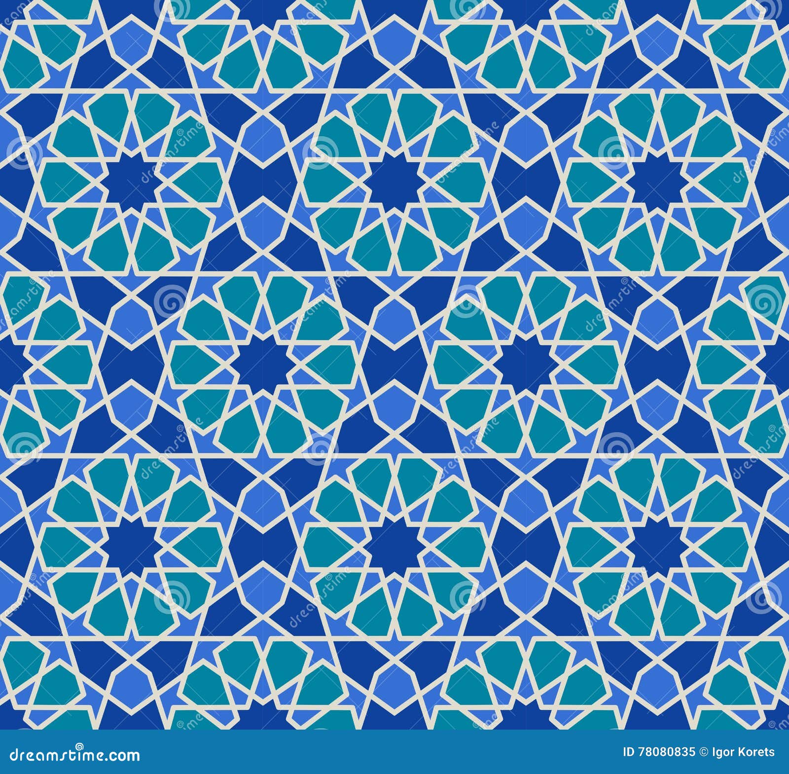 Vector Seamless Pattern. Colorful Ethnic Ornament. Arabesque Style ...