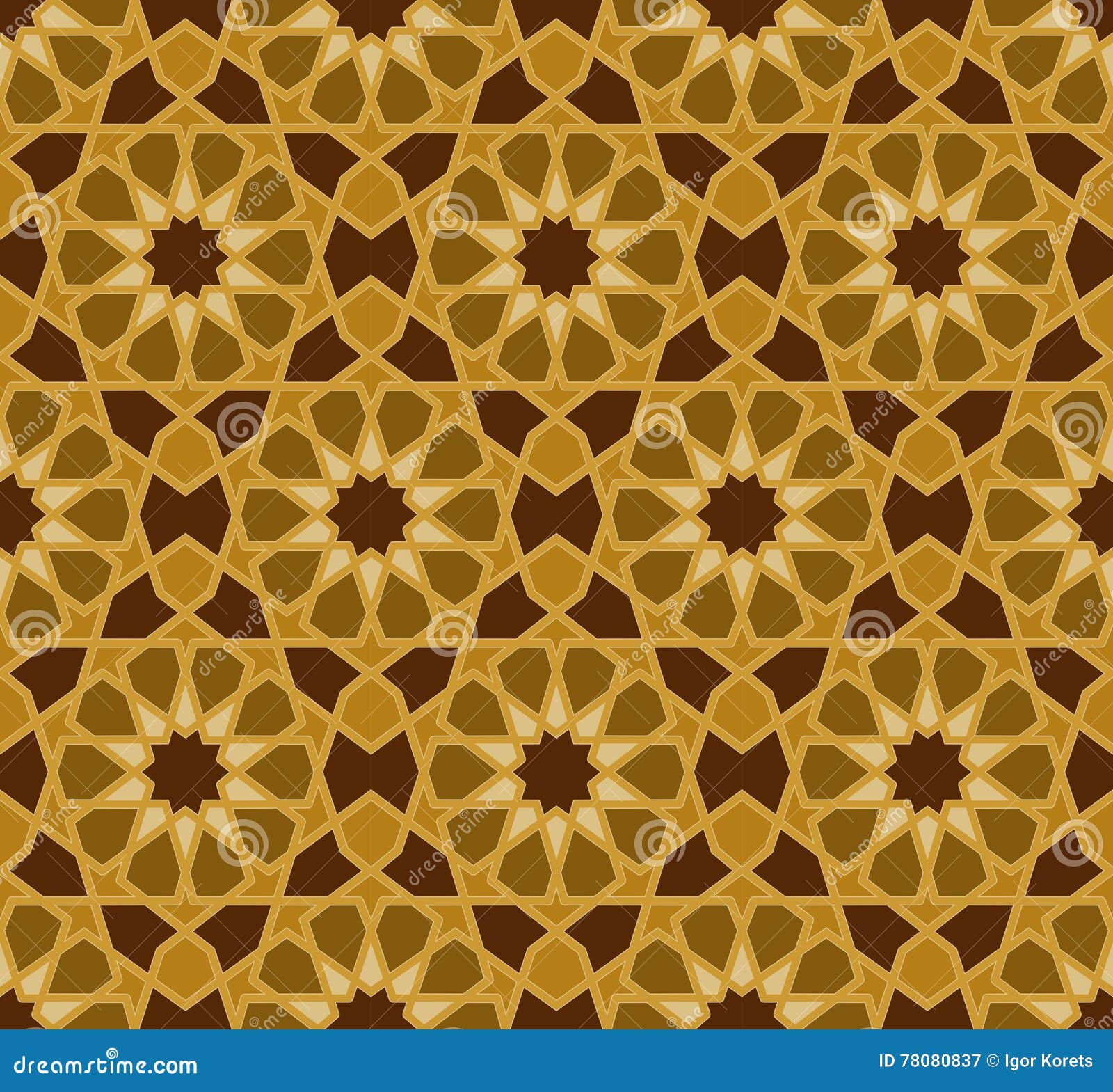 Vector Seamless Pattern. Colorful Ethnic Ornament. Arabesque Style ...