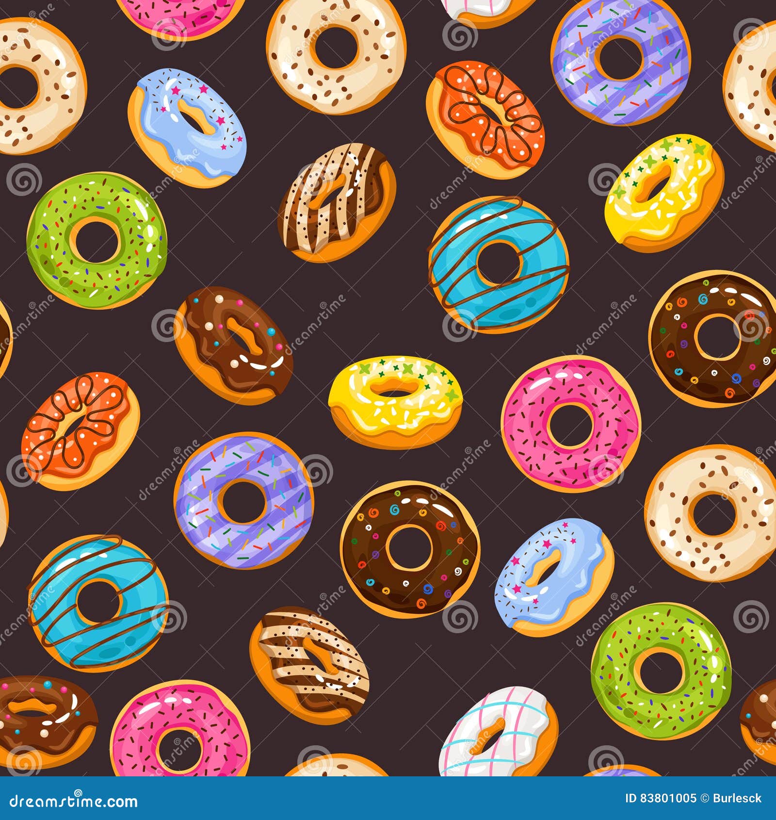 Chocolate Donut Background Stock Illustrations – 23,513 Chocolate Donut ...