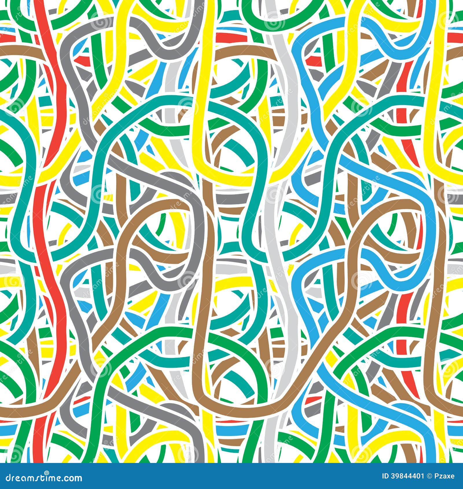 Vector Seamless Pattern - Continuous Color Stripes Stock Vector ...