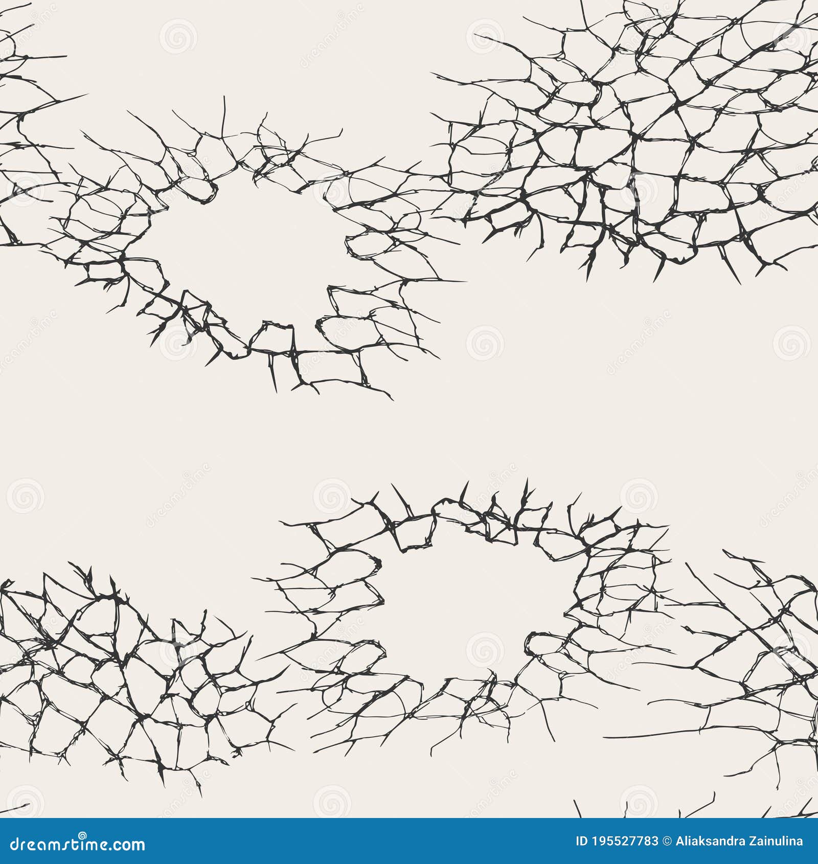 Vector Seamless Pattern Cracked Texture. Stock Vector - Illustration of ...