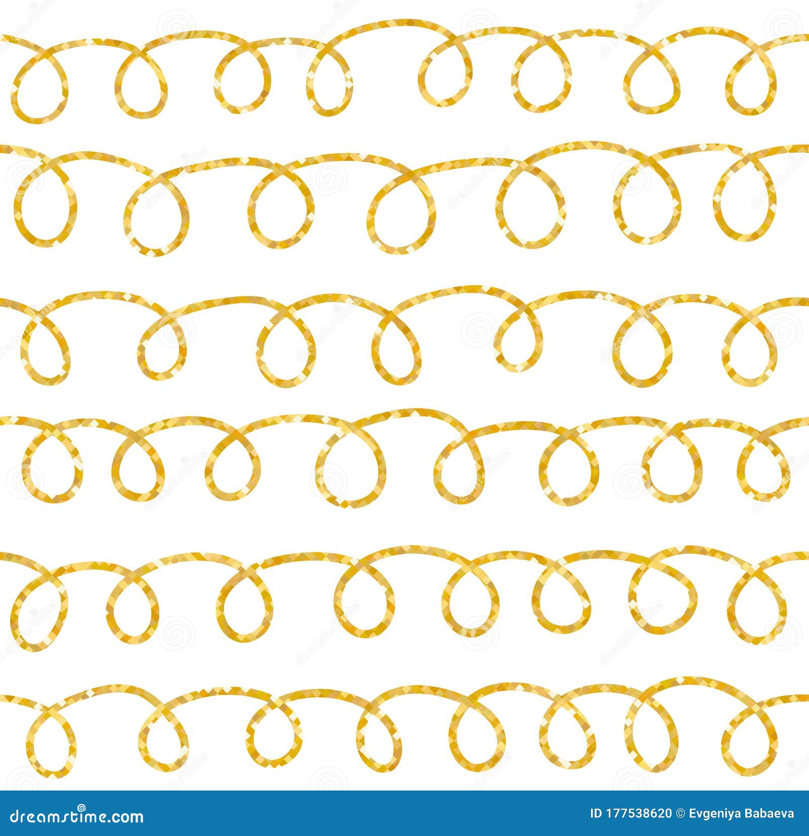 Vector Pattern with Lines. White and Gold Colors. Stock Vector ...