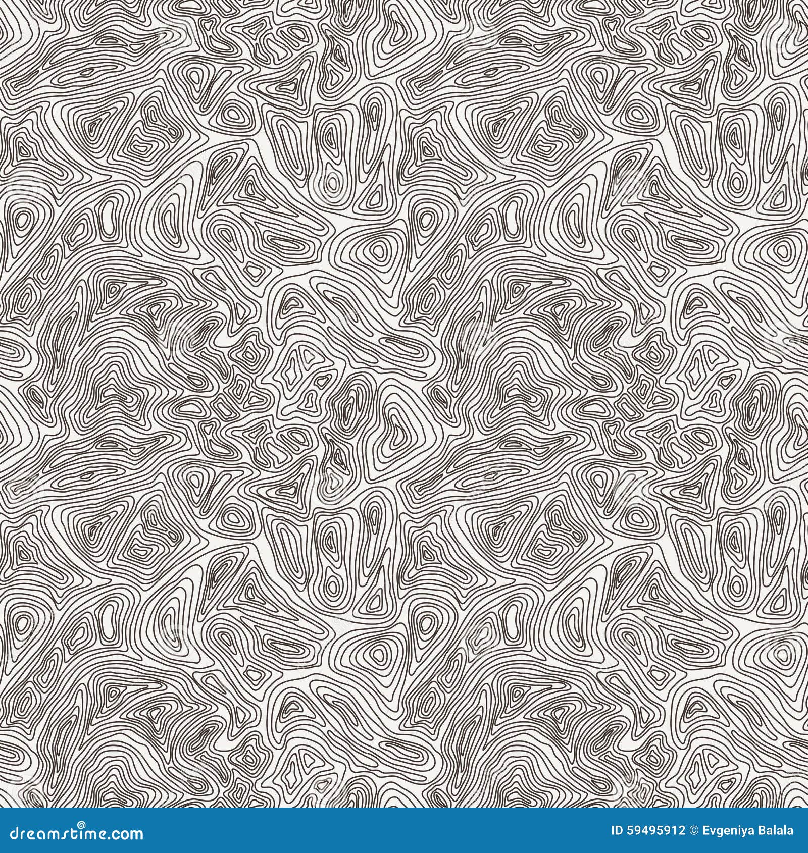 Vector Seamless Pattern of the Curves Lines Stock Vector - Illustration ...