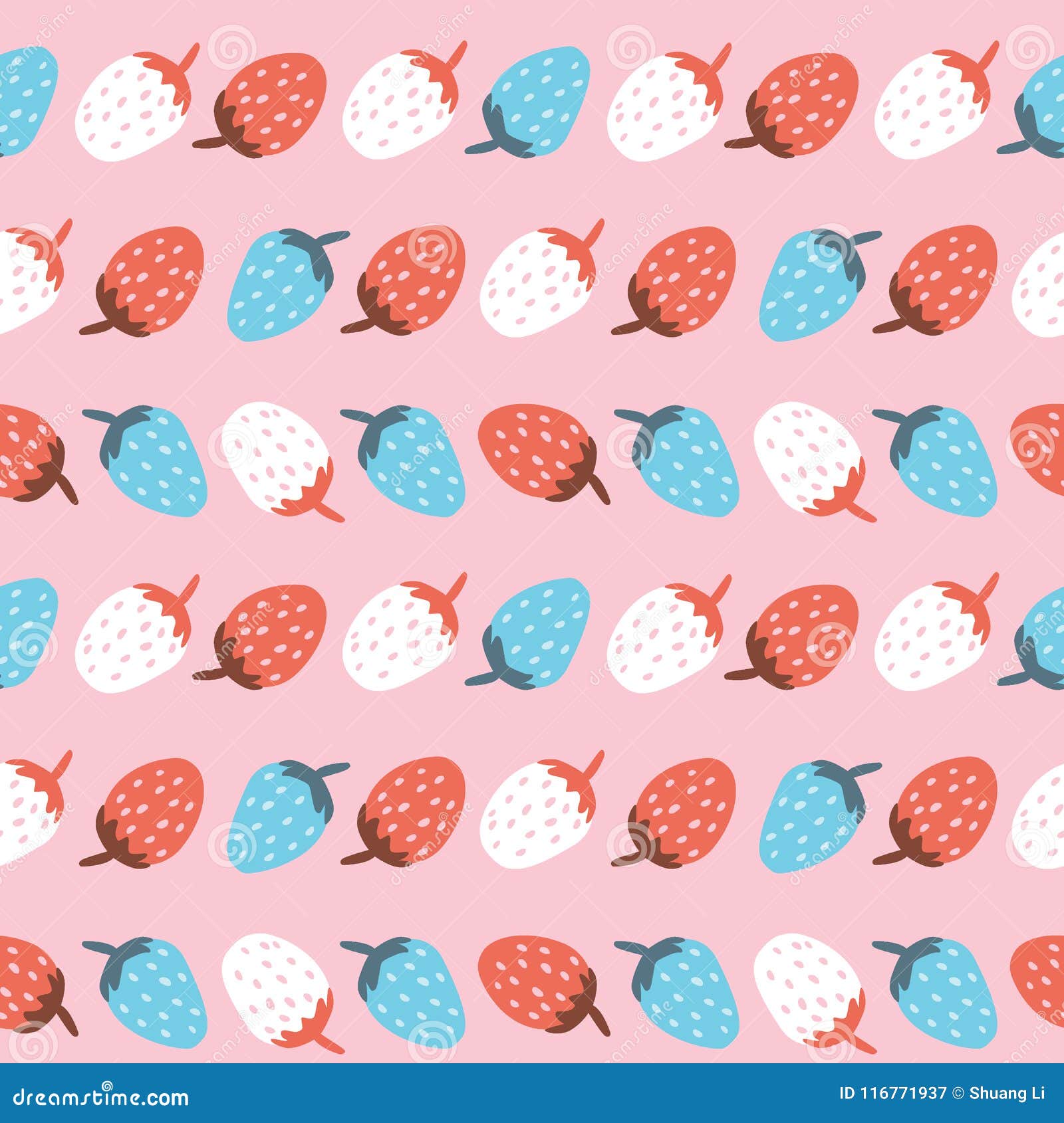 Colorful Strawberry Sticker On White Background - High Resolution Vinyl ...