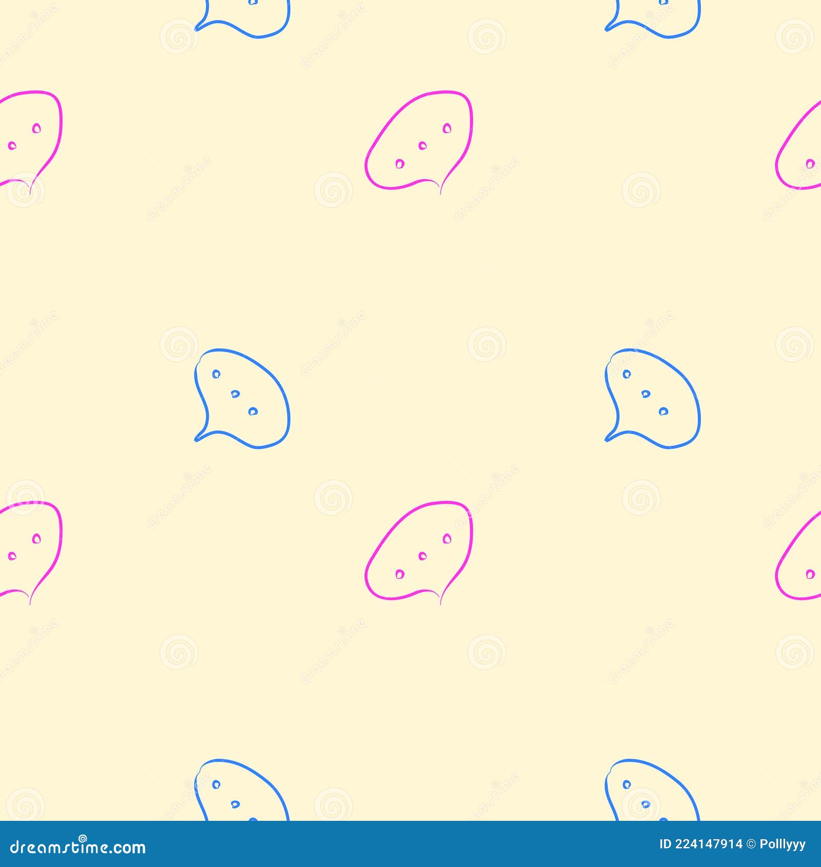 Vector Seamless Pattern, Dialogue, Conversation, Communication ...