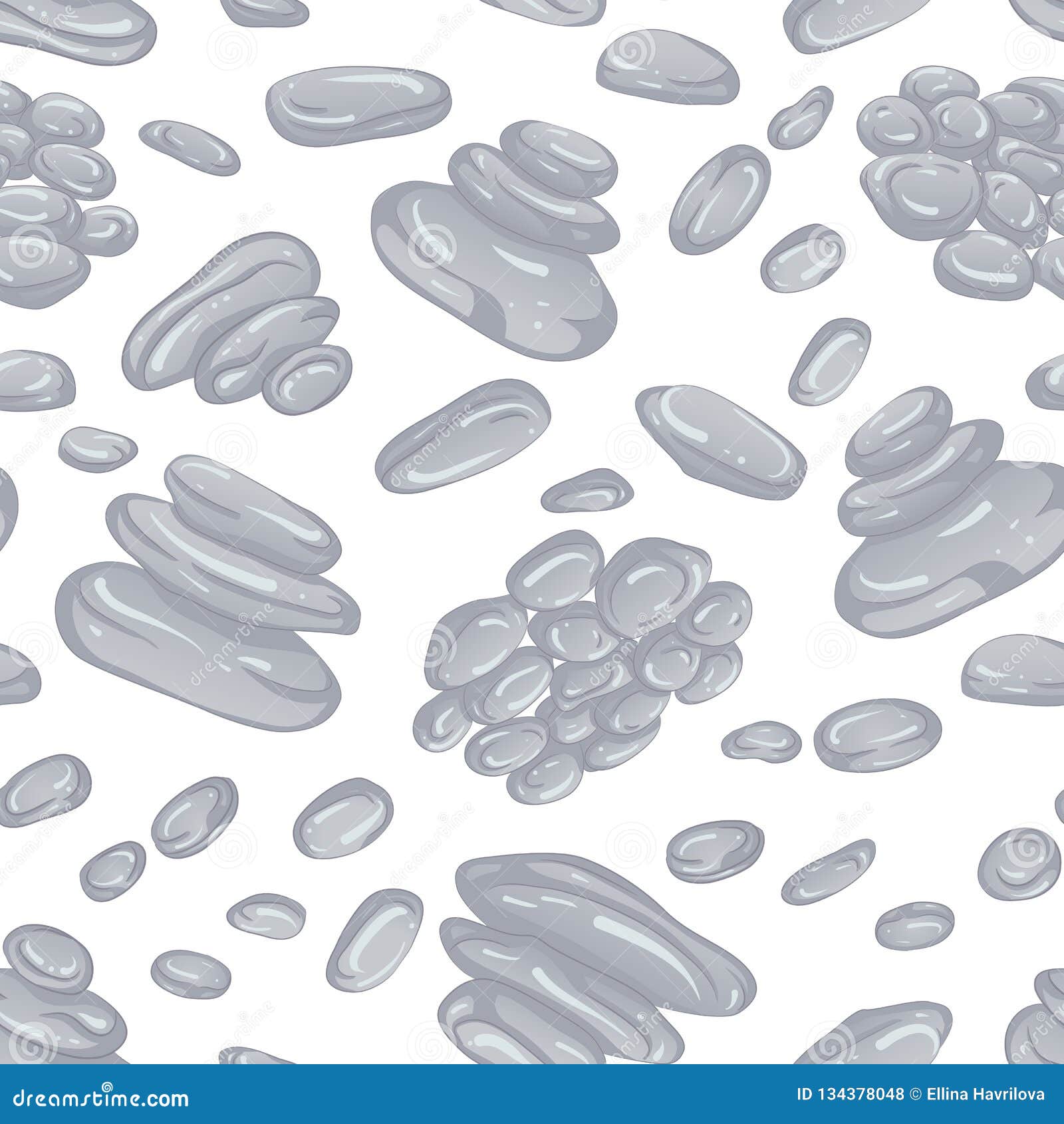 Seamless pattern stones stock vector. Illustration of collection ...